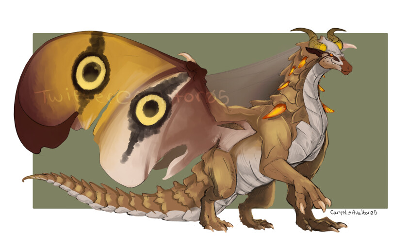 ArtStation - Moth Dragon