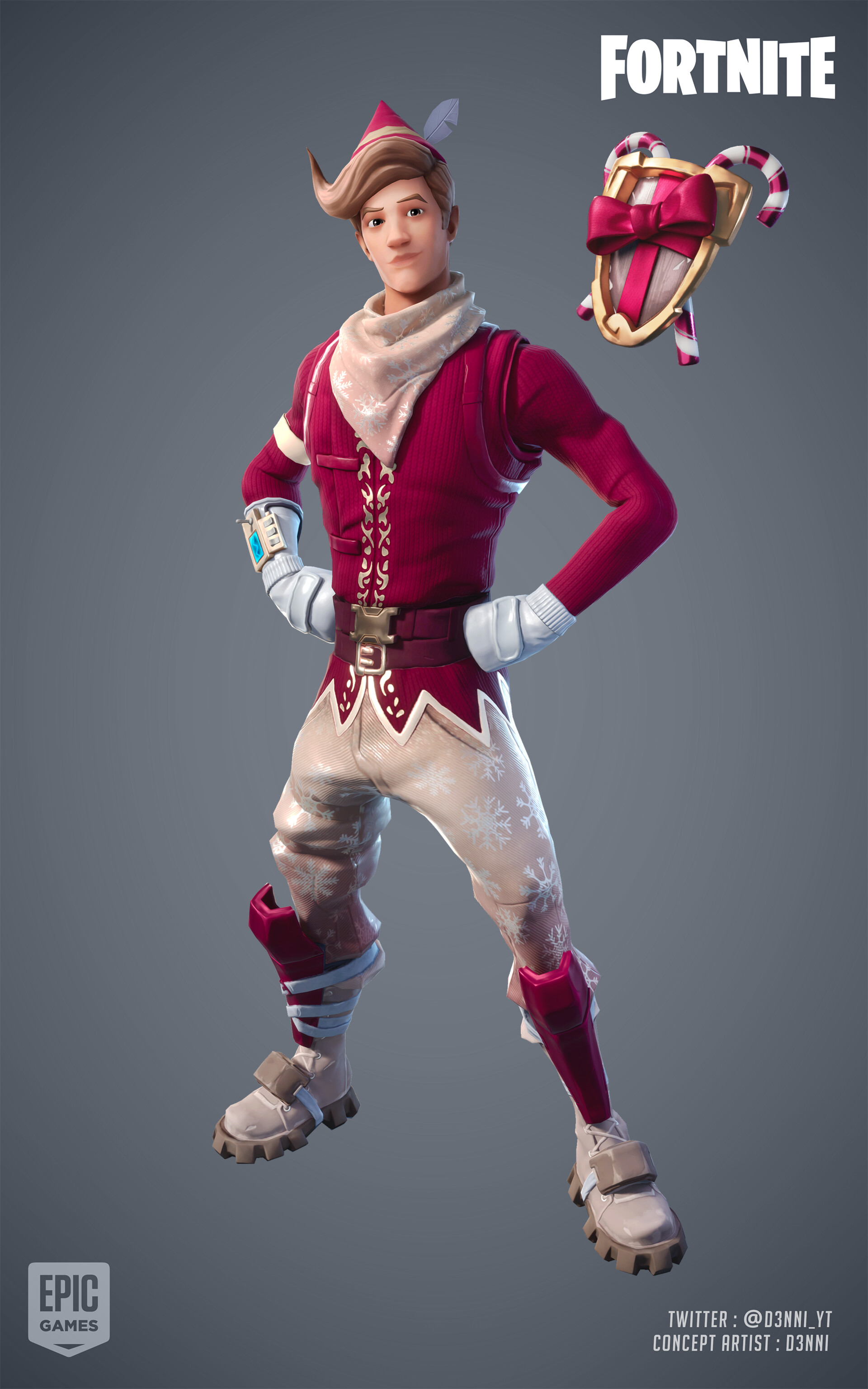 how to draw fortnite elf skin