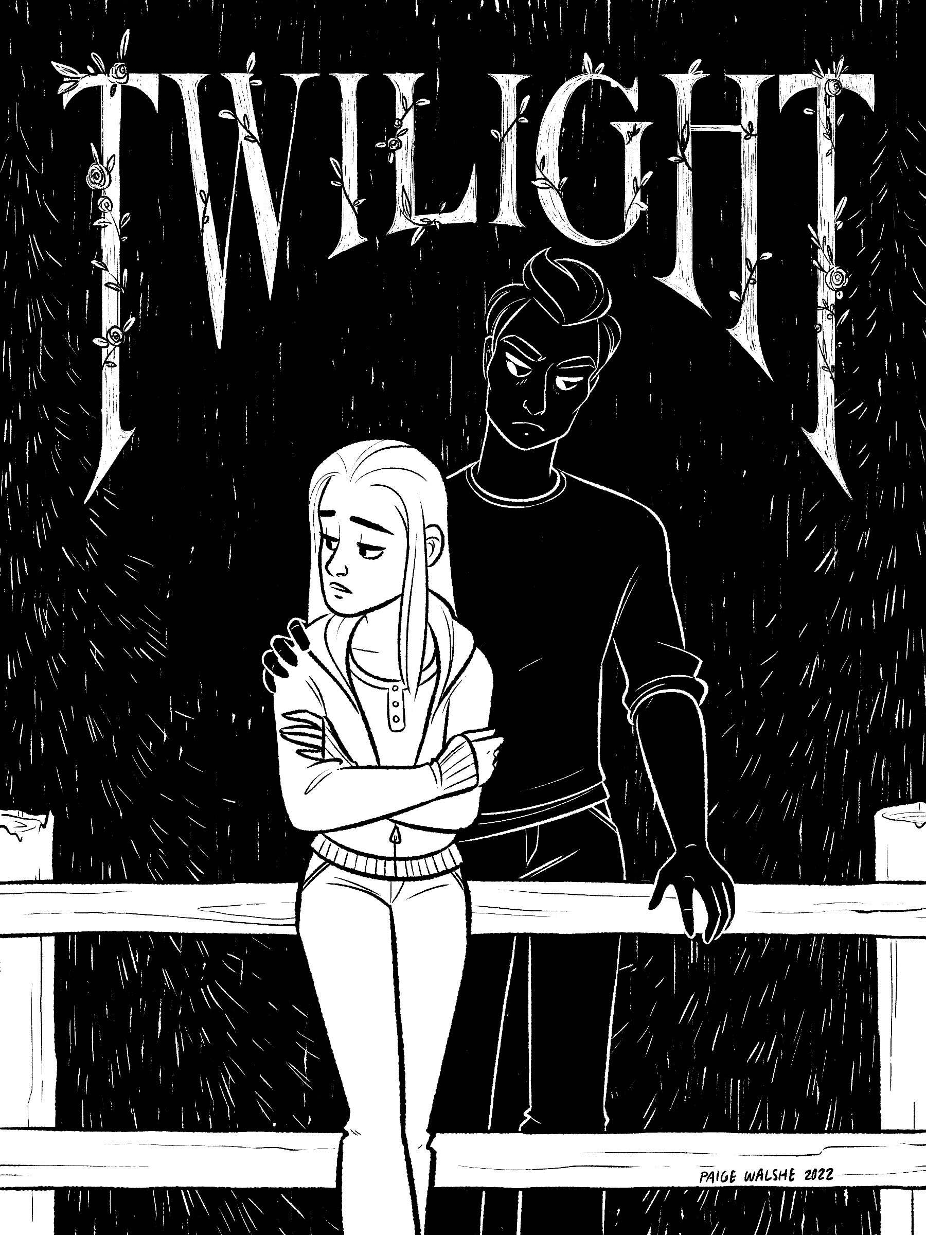 how to draw twilight book cover