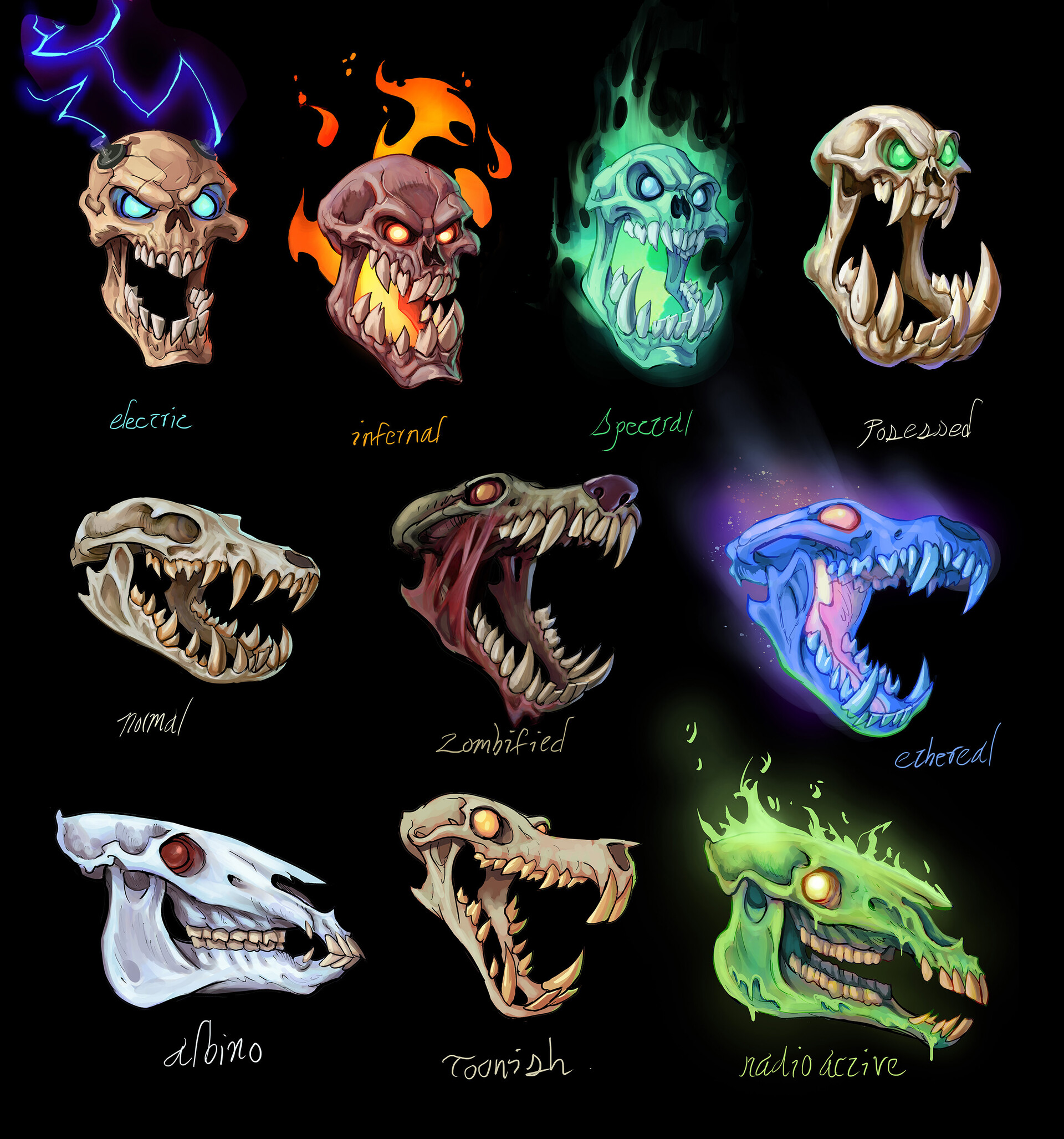 ArtStation - Stylized Skullz