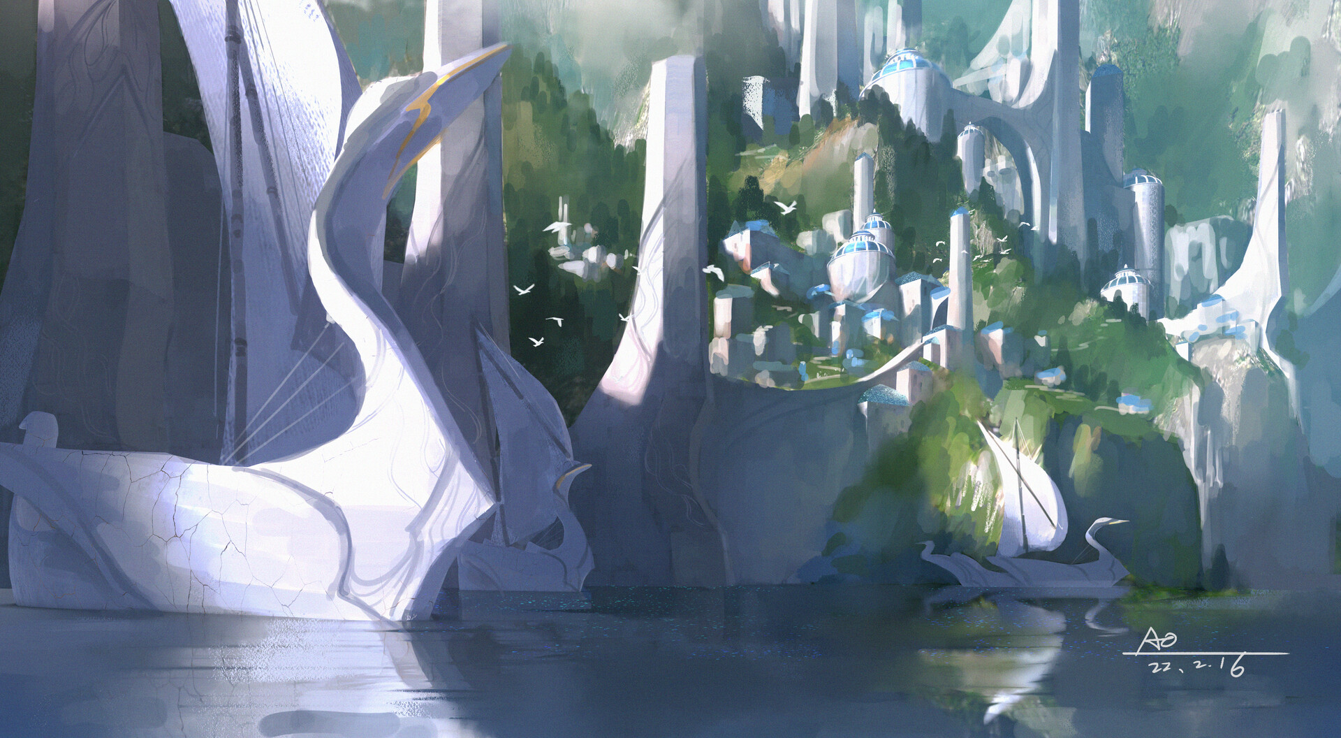 ArtStation - sketch-Alqualondë （2