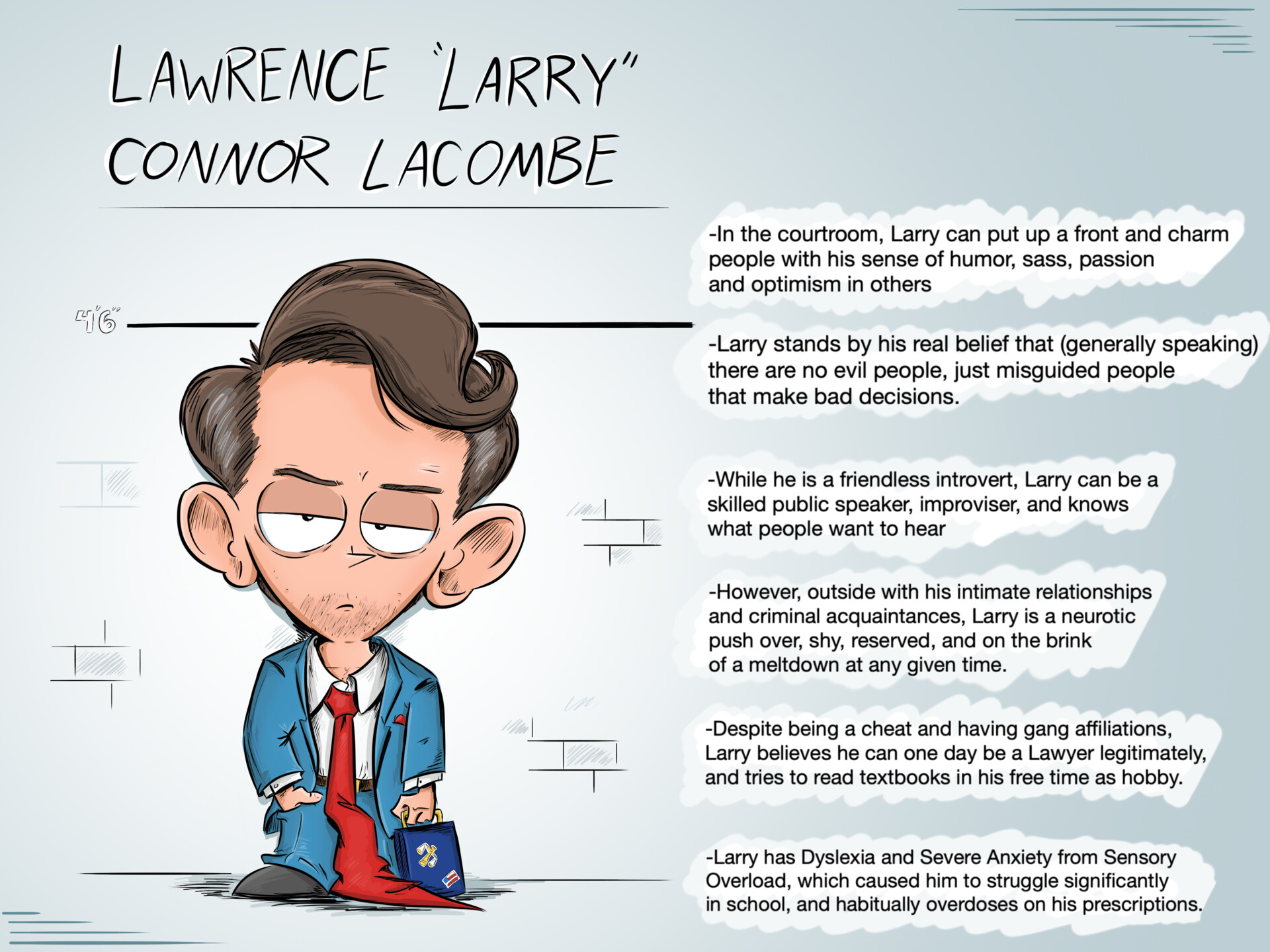 ArtStation - Character Designs: Larry LaCombe (OC)