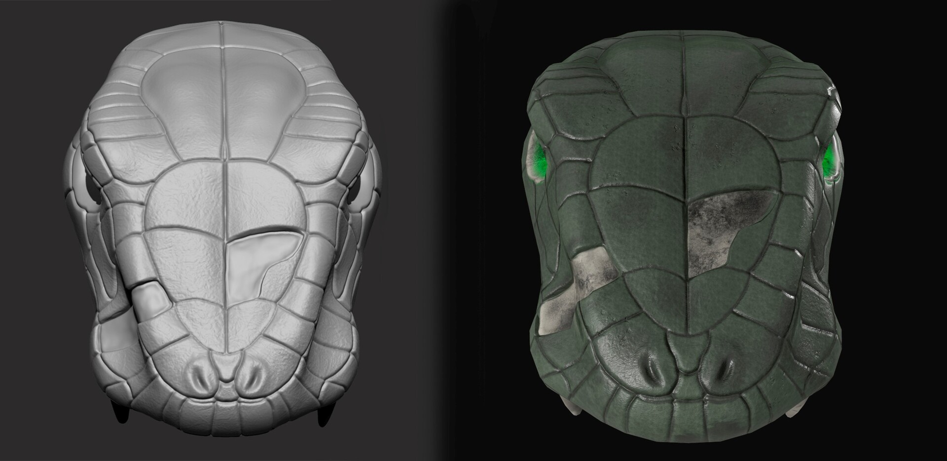 ArtStation - Snake head's Helmet