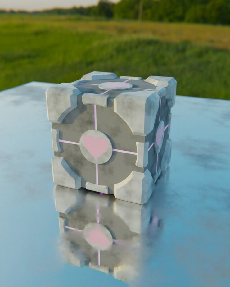 ArtStation - Companion Cube Model
