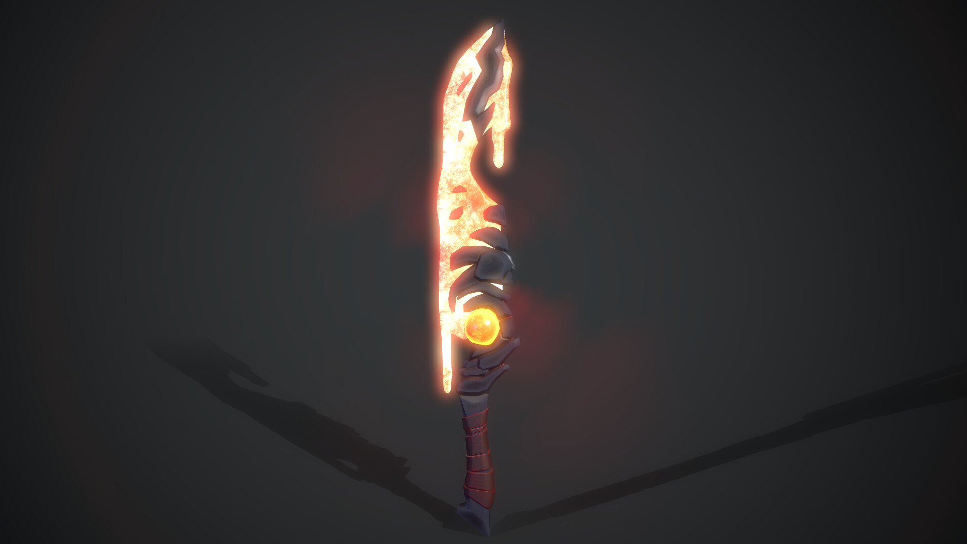 ArtStation - Stylized Flaming Lava Sword