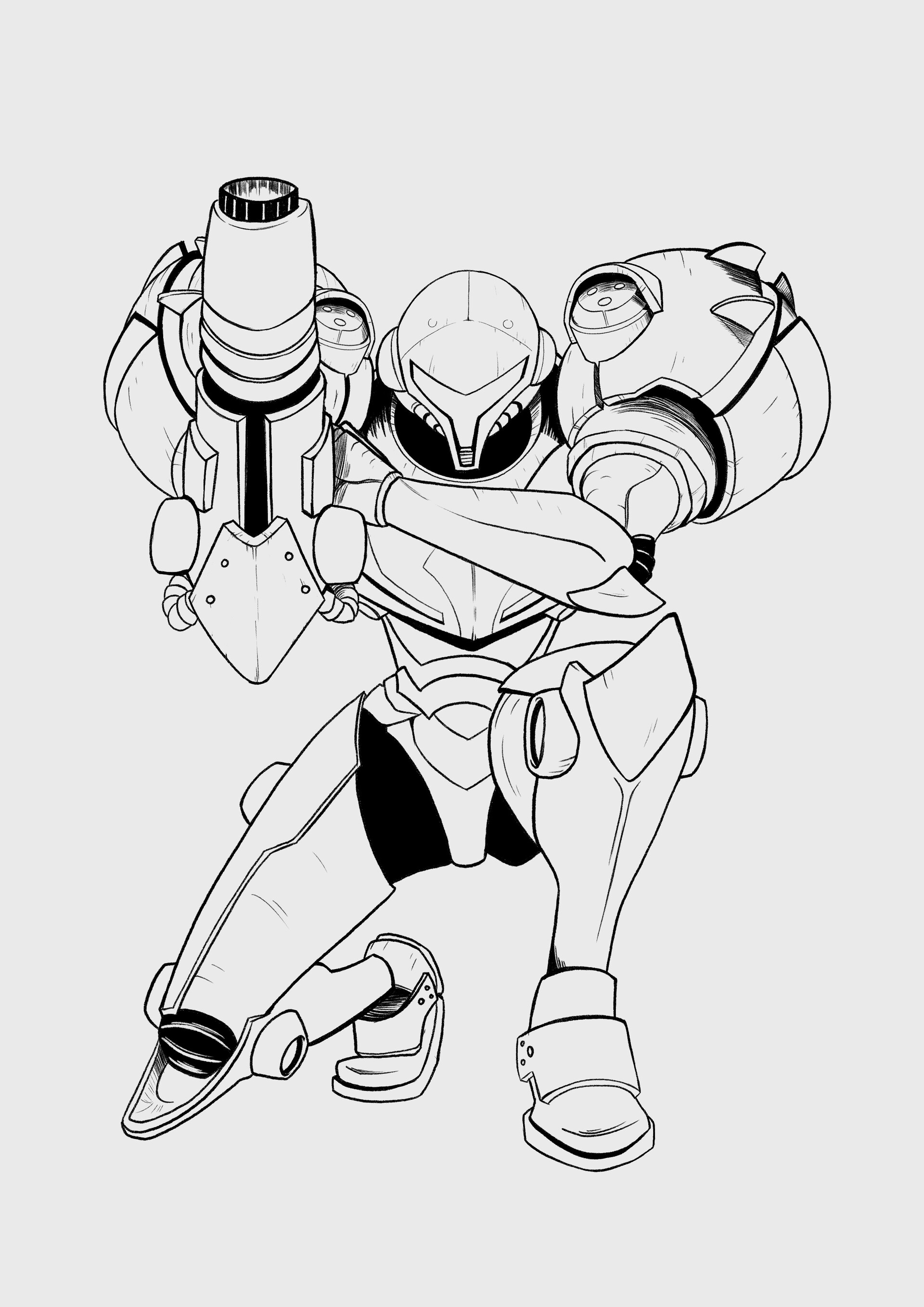 samus coloring pages