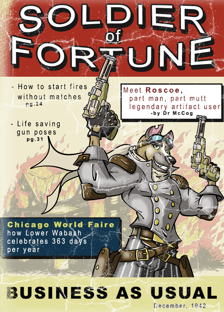 ArtStation - (Commission) Steampunk Character magazine 3 of 3