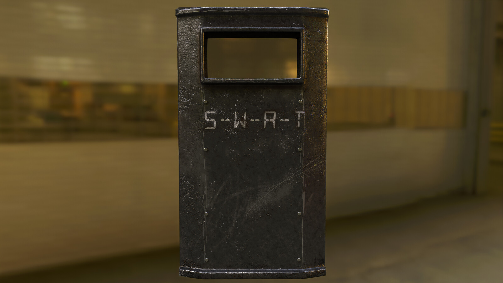 GetSom3D - Tactical Shield - S.W.A.T - with 3D Viewer