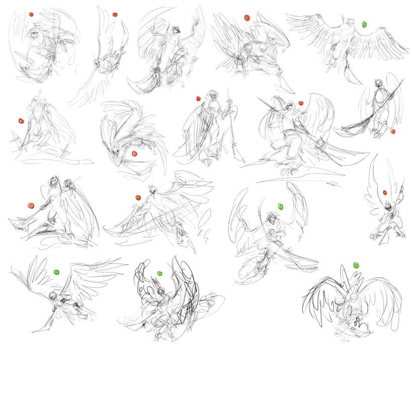 Federica Raso - Bearded Vulture Warrior - Character Design Challenge