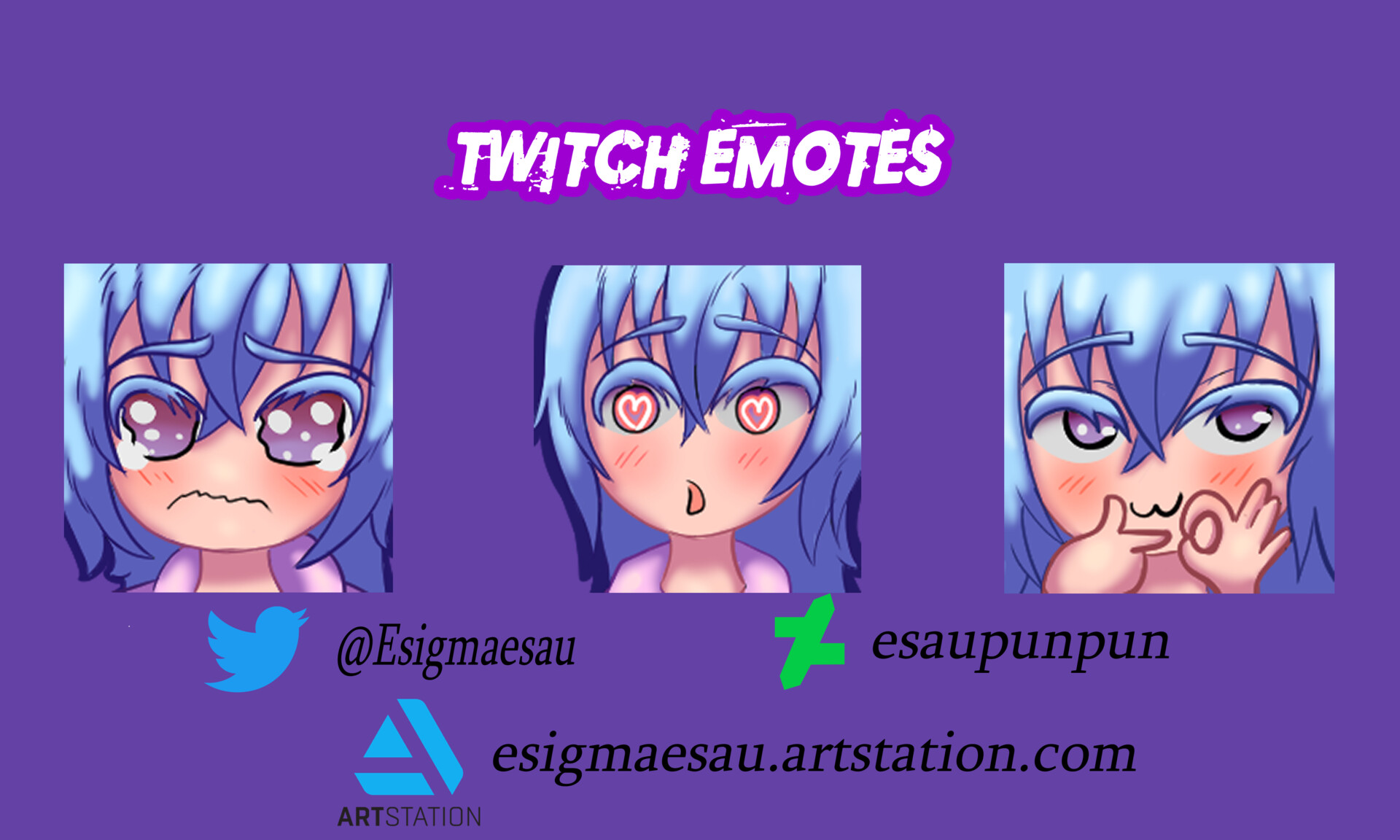 ArtStation - Twitch Emotes
