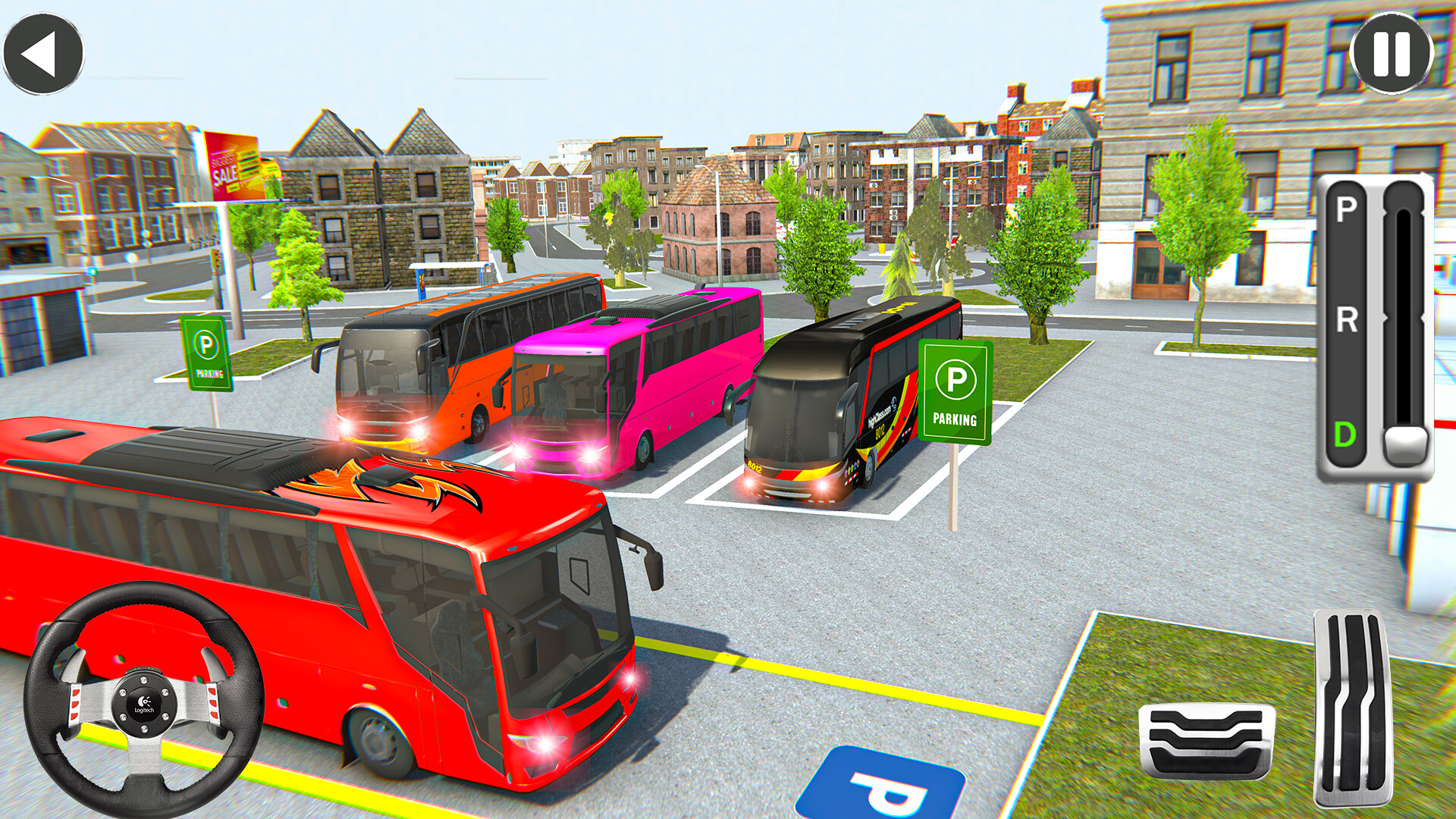 ArtStation - City bus Parking