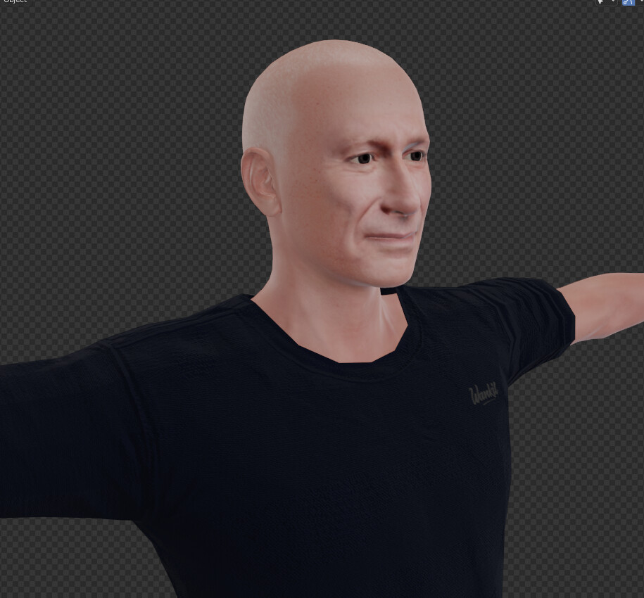 ArtStation - Bald head man