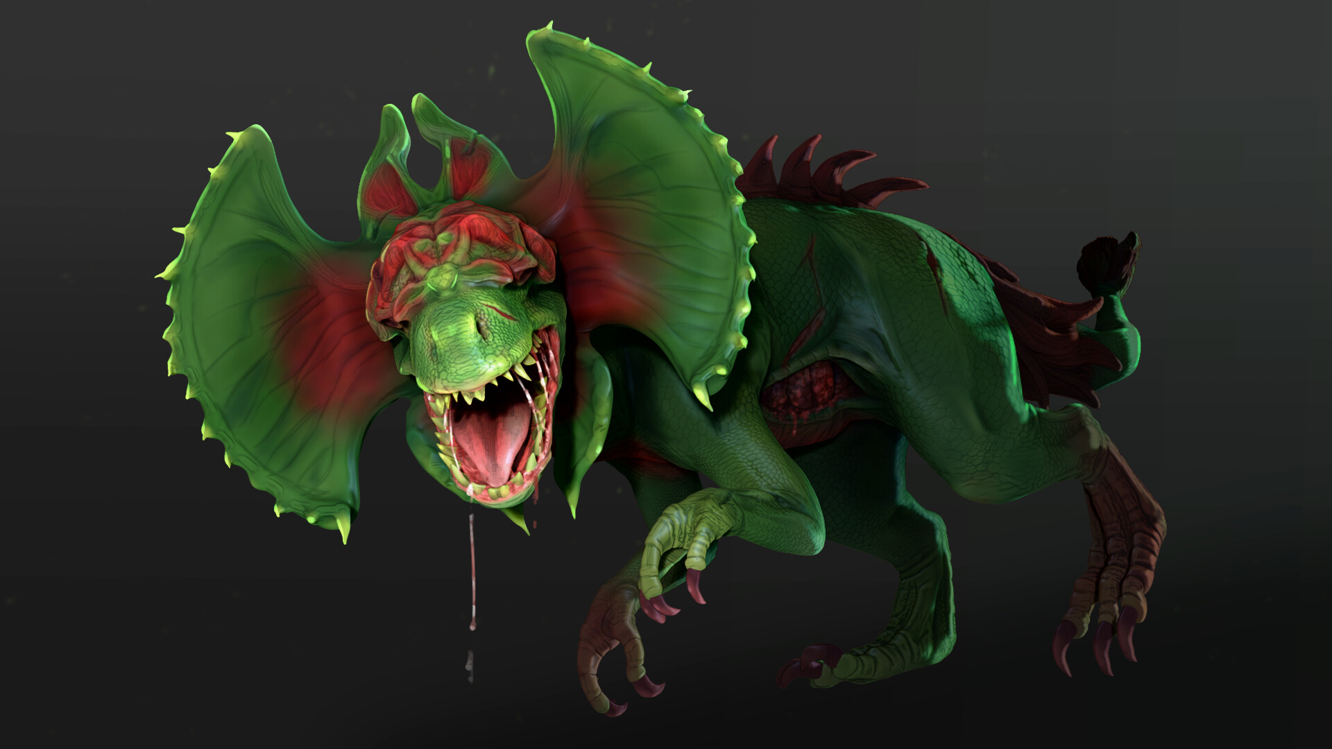 ArtStation - Venomous Dinosaur