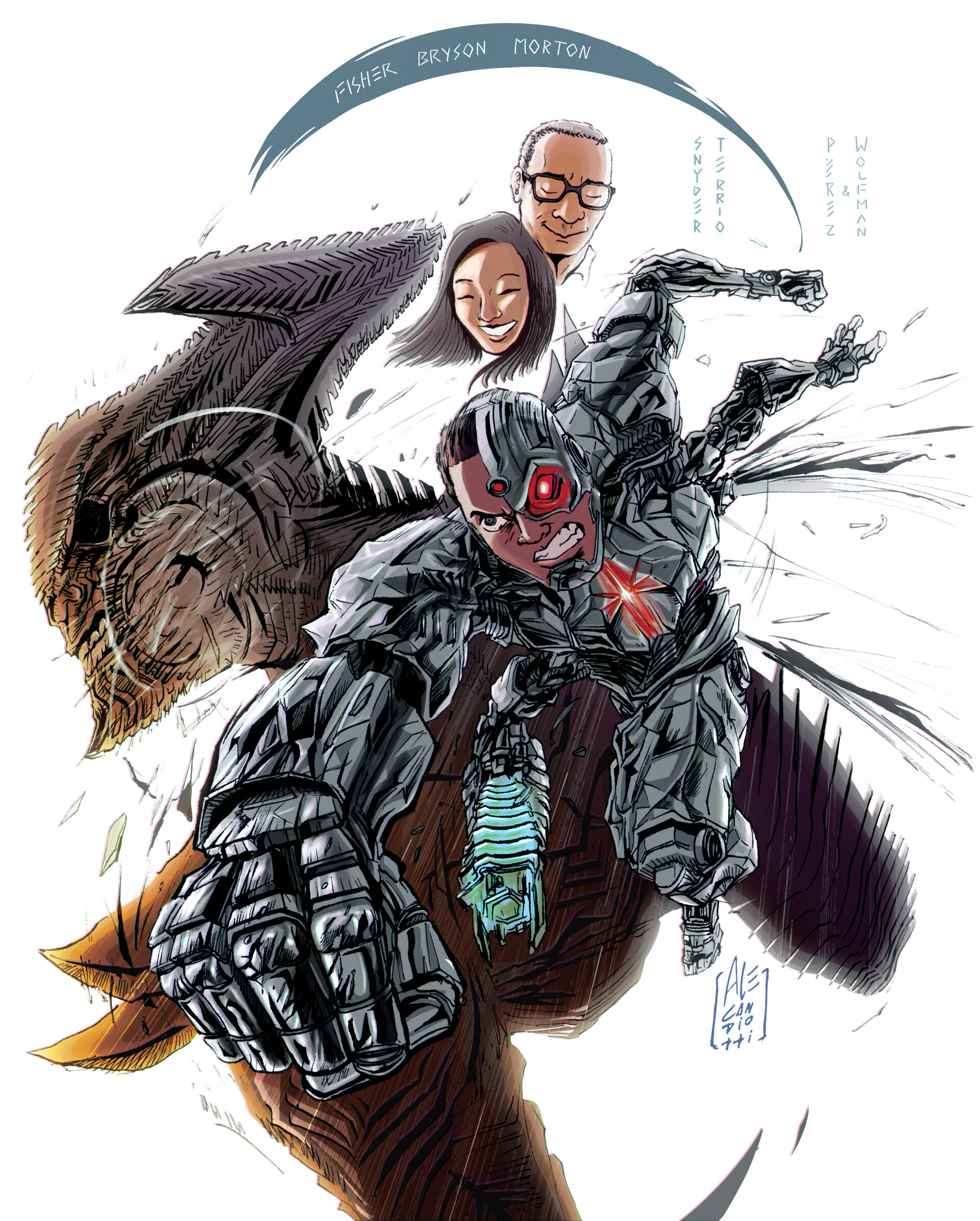 ArtStation - Zack Snyder's Justice League Cyborg vs Steppenwolf