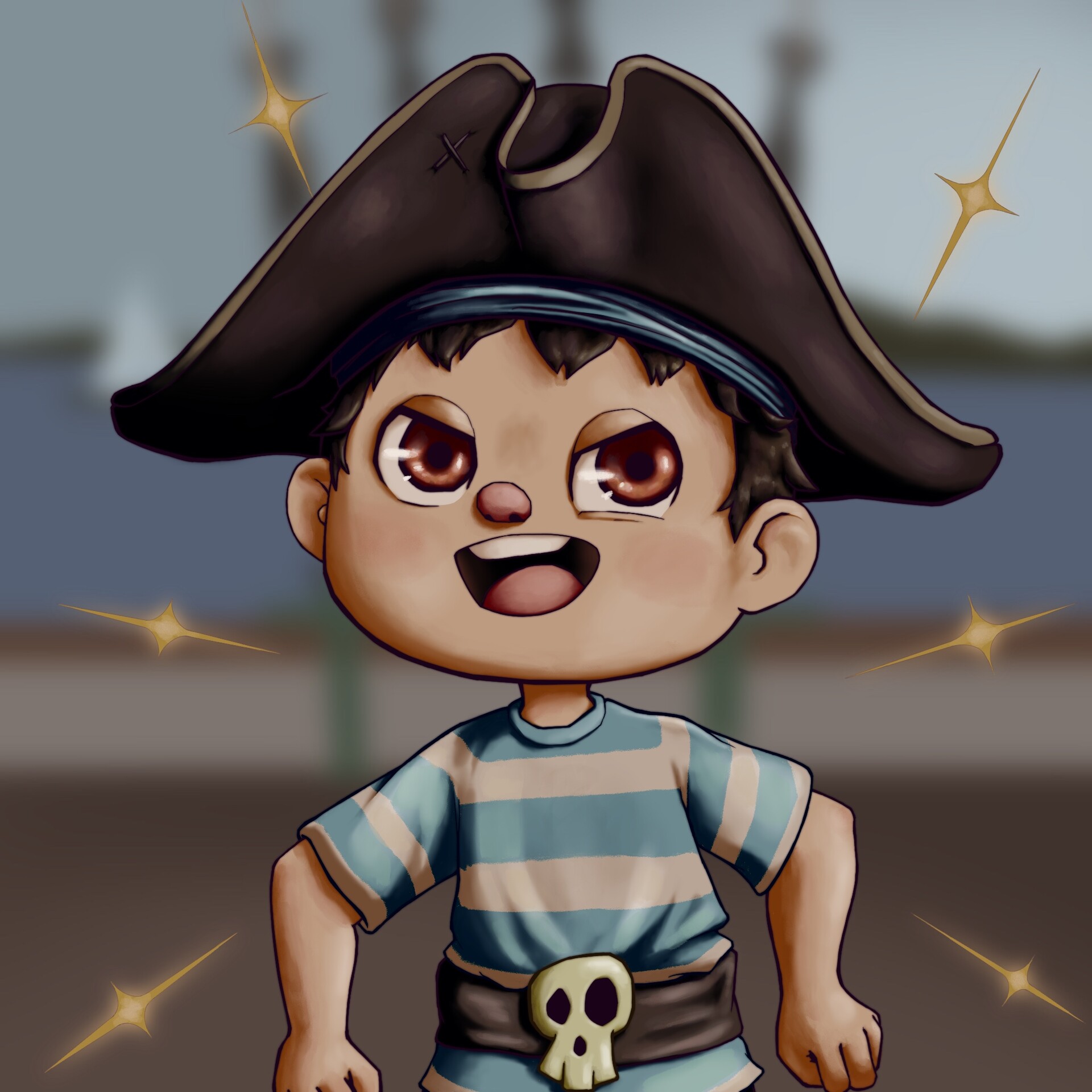ArtStation - Pirate on Animal Crossing