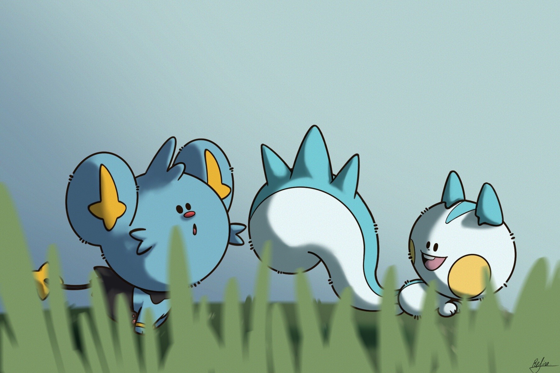 ArtStation - Shiny & Pachirisu