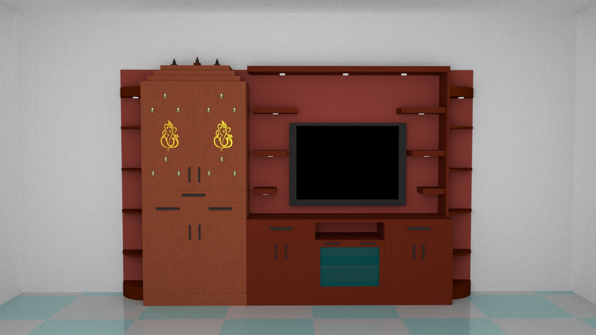 ArtStation - TV Cupboard 3d Model in Maya