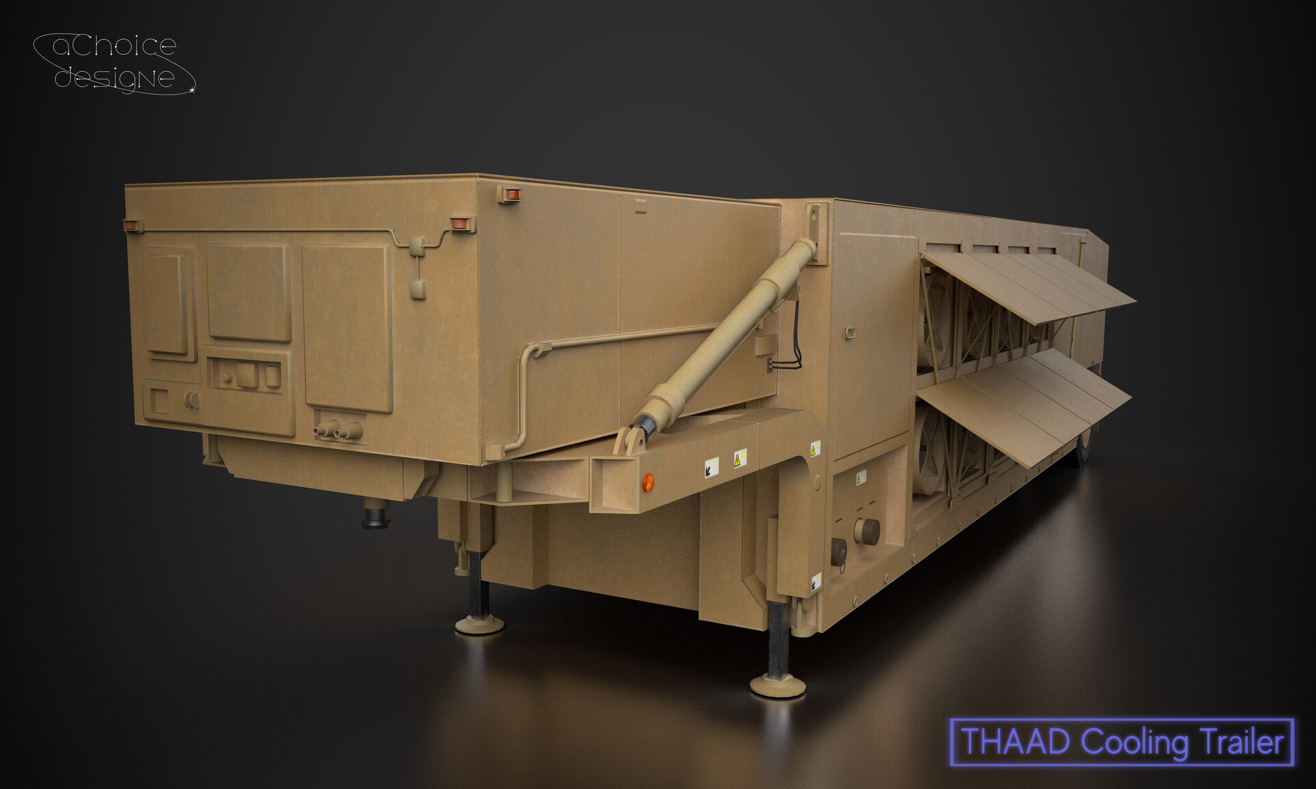 ArtStation - THAAD Cooling Trailer