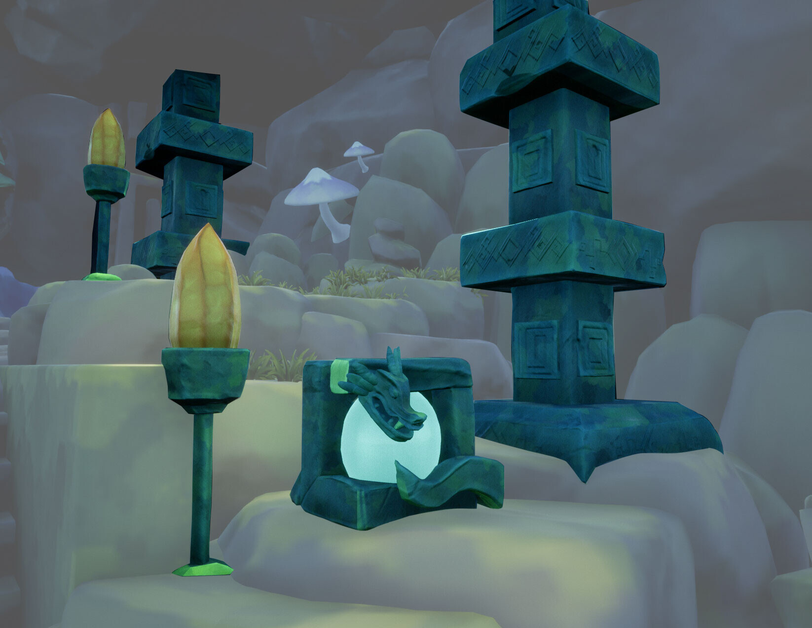 ArtStation - Group Project : Lost Soul Environmental Assets