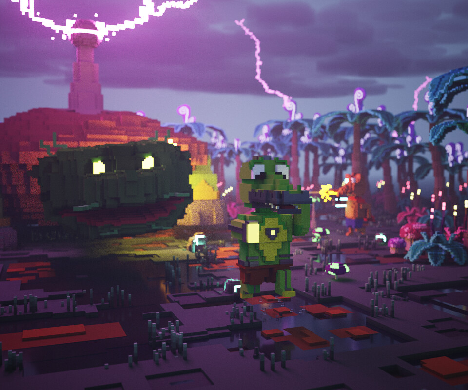 ArtStation - C.AP.S. - Run alligator, run!