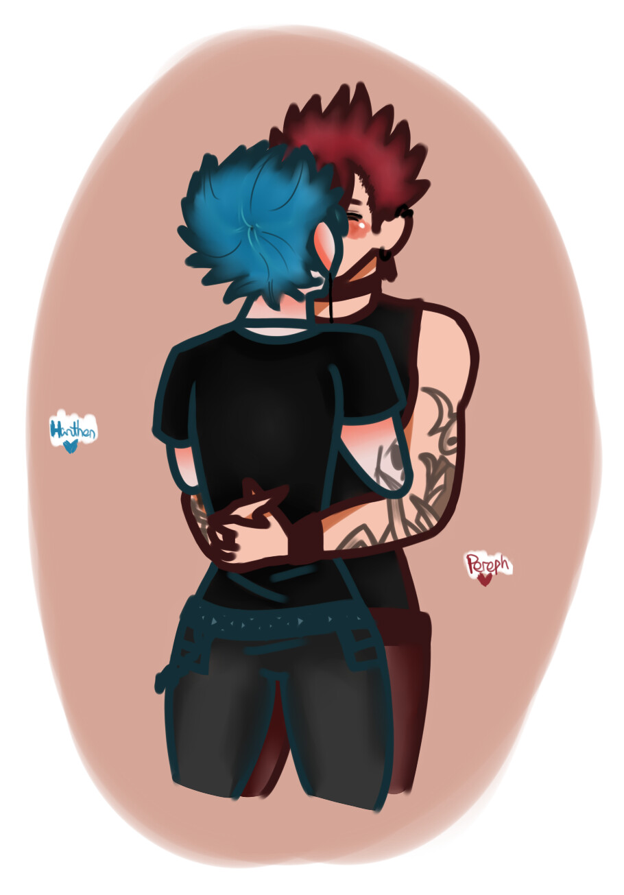 ArtStation - Two punks kissing [OCs art]