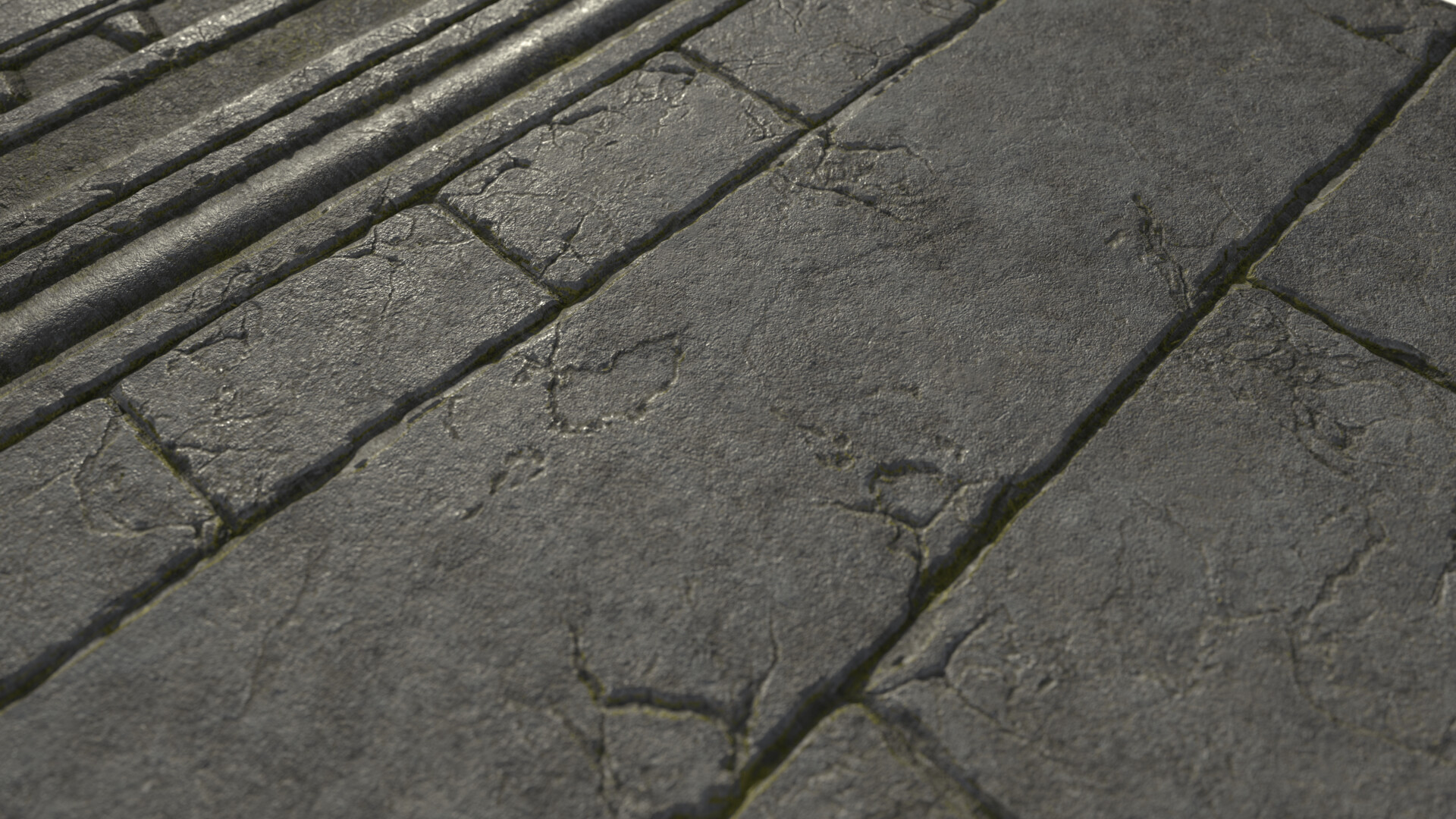 ArtStation - PBR Old Stone Trim Sheet