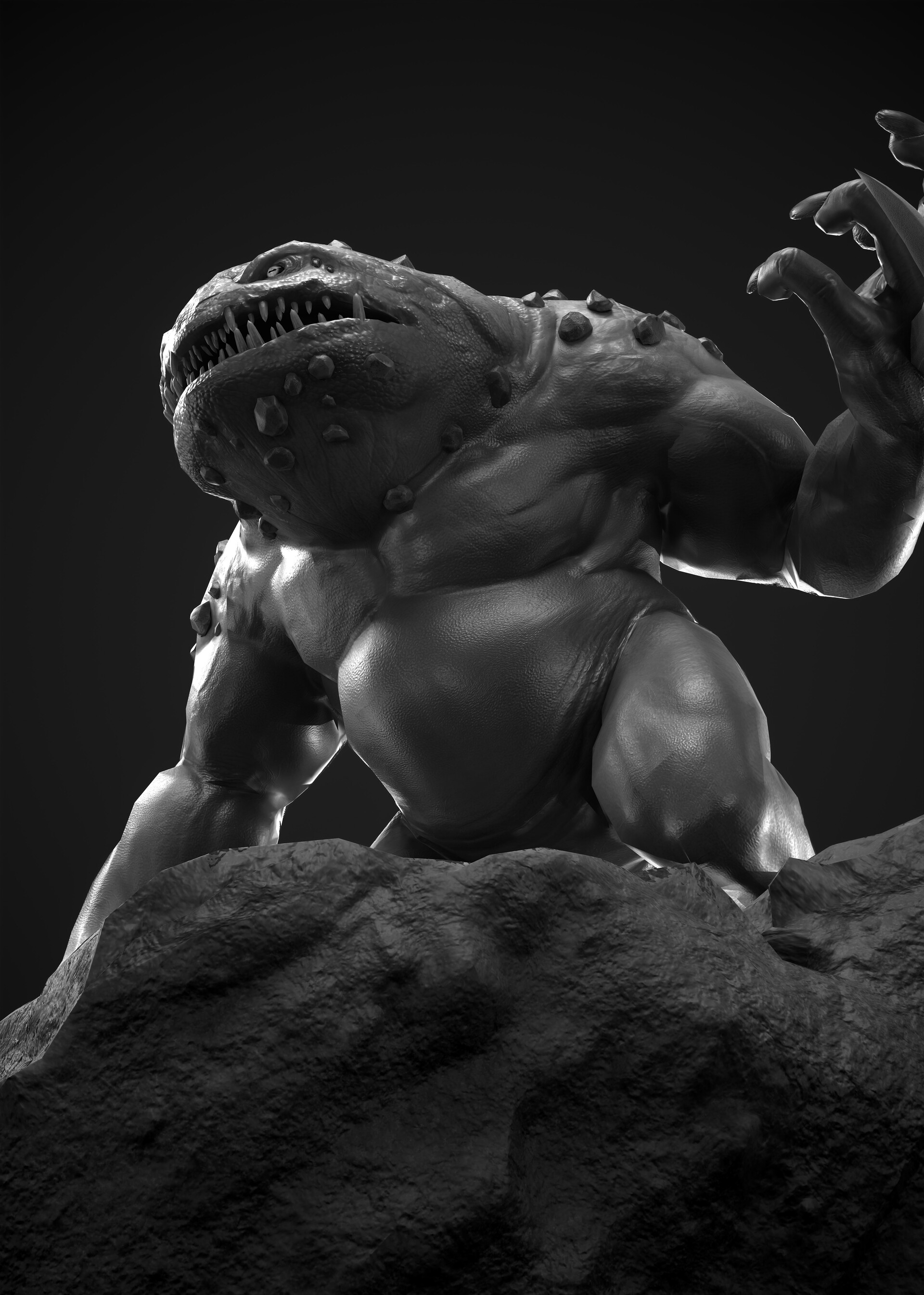 Owen Tidy - Dungeons and Dragons - Blue Slaad