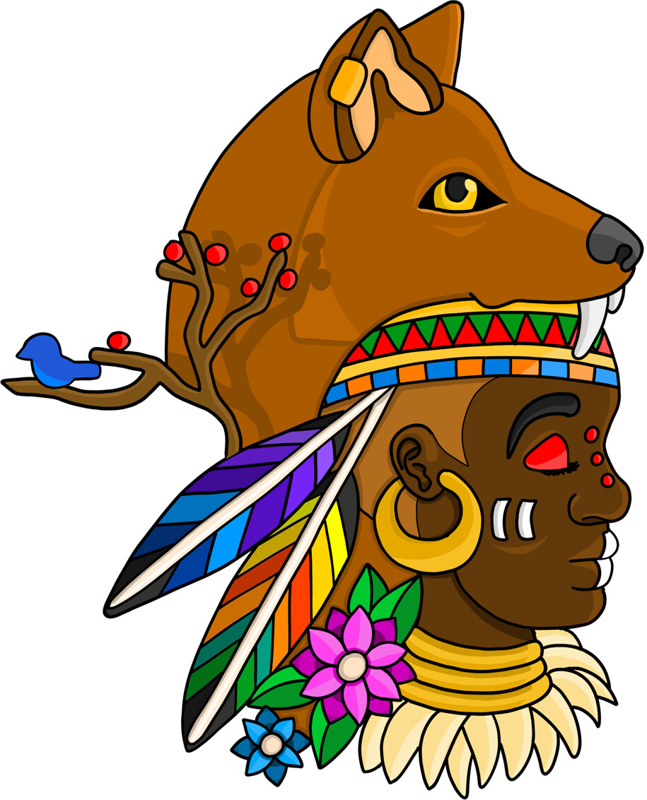 ArtStation - Tribal Wolf