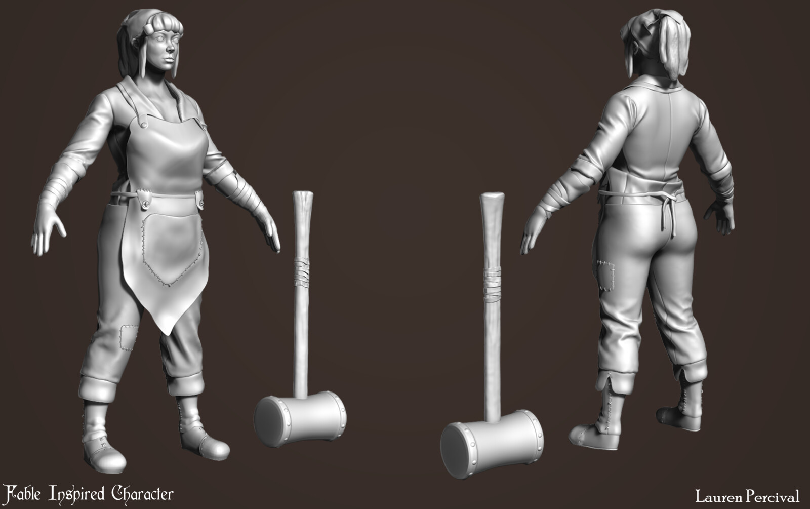 Lauren Percival - Fable-inspired Realtime Character