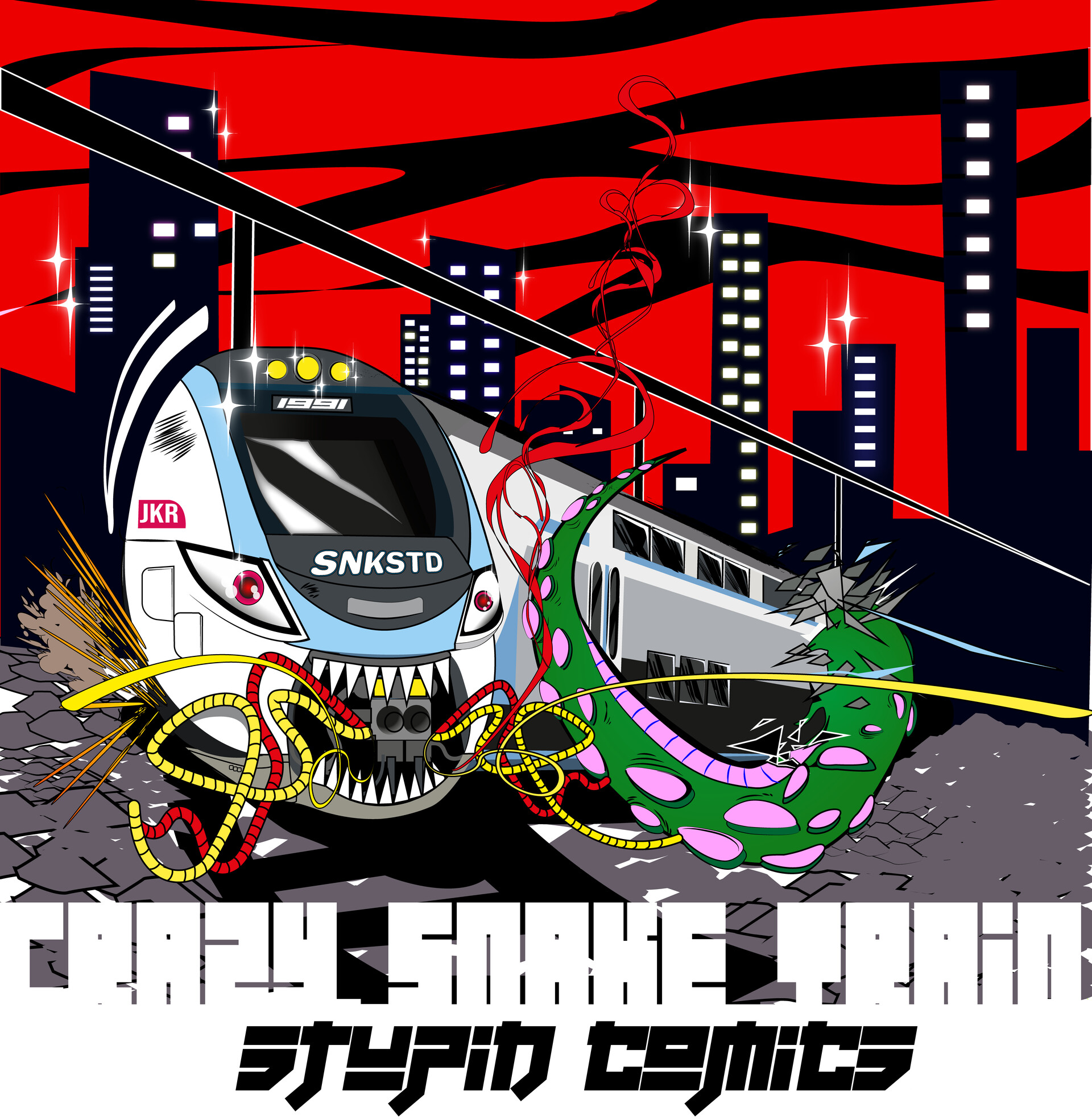 ArtStation - Crazy snake train