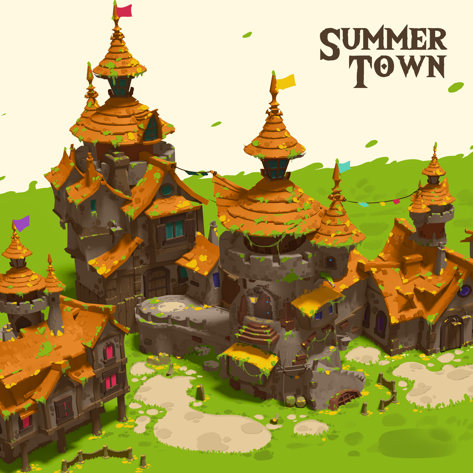 ArtStation - summer town