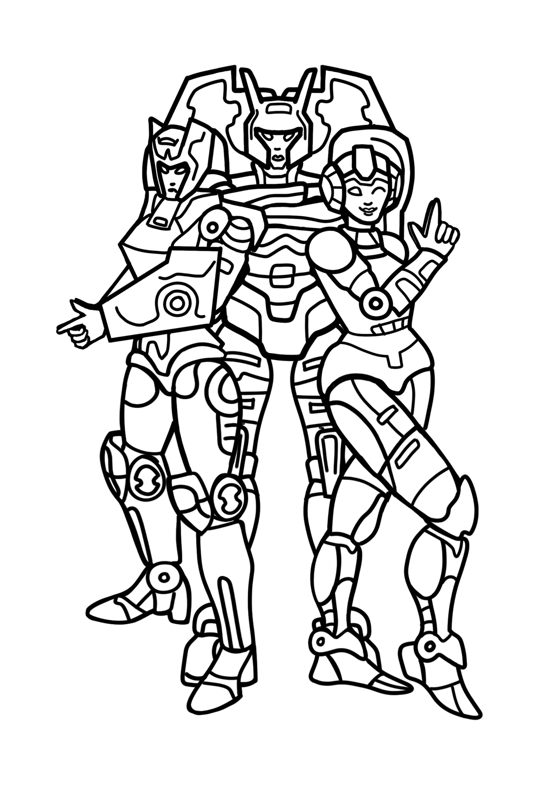 ArtStation - Colouring Book Page 'Primus' Angels'