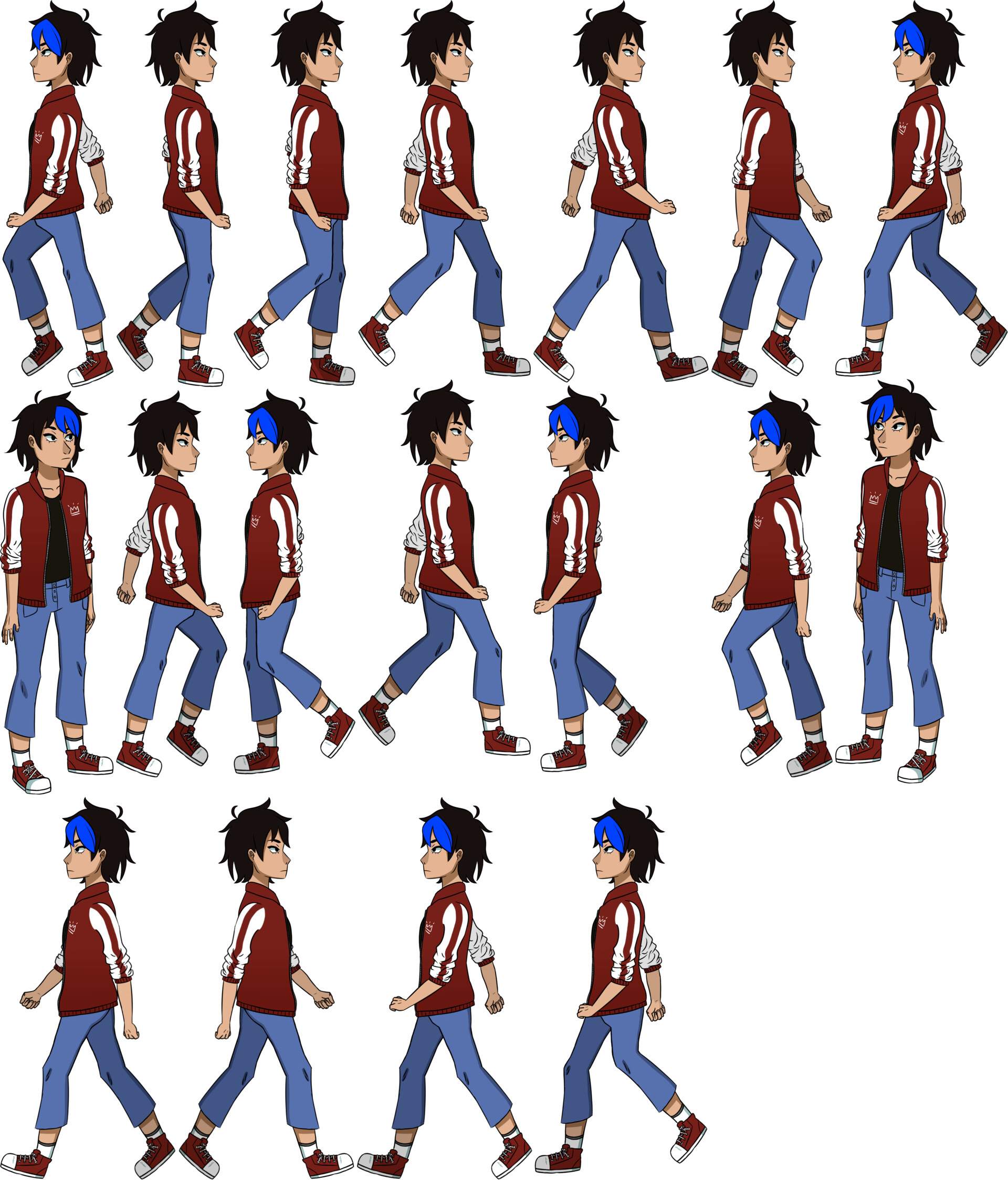 ArtStation - Walking Animation Sheet