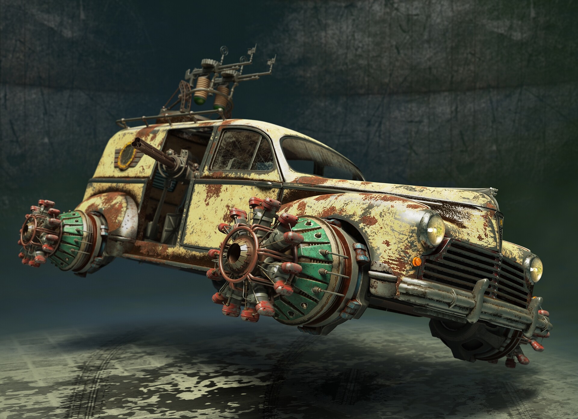 ArtStation - Military flying machine