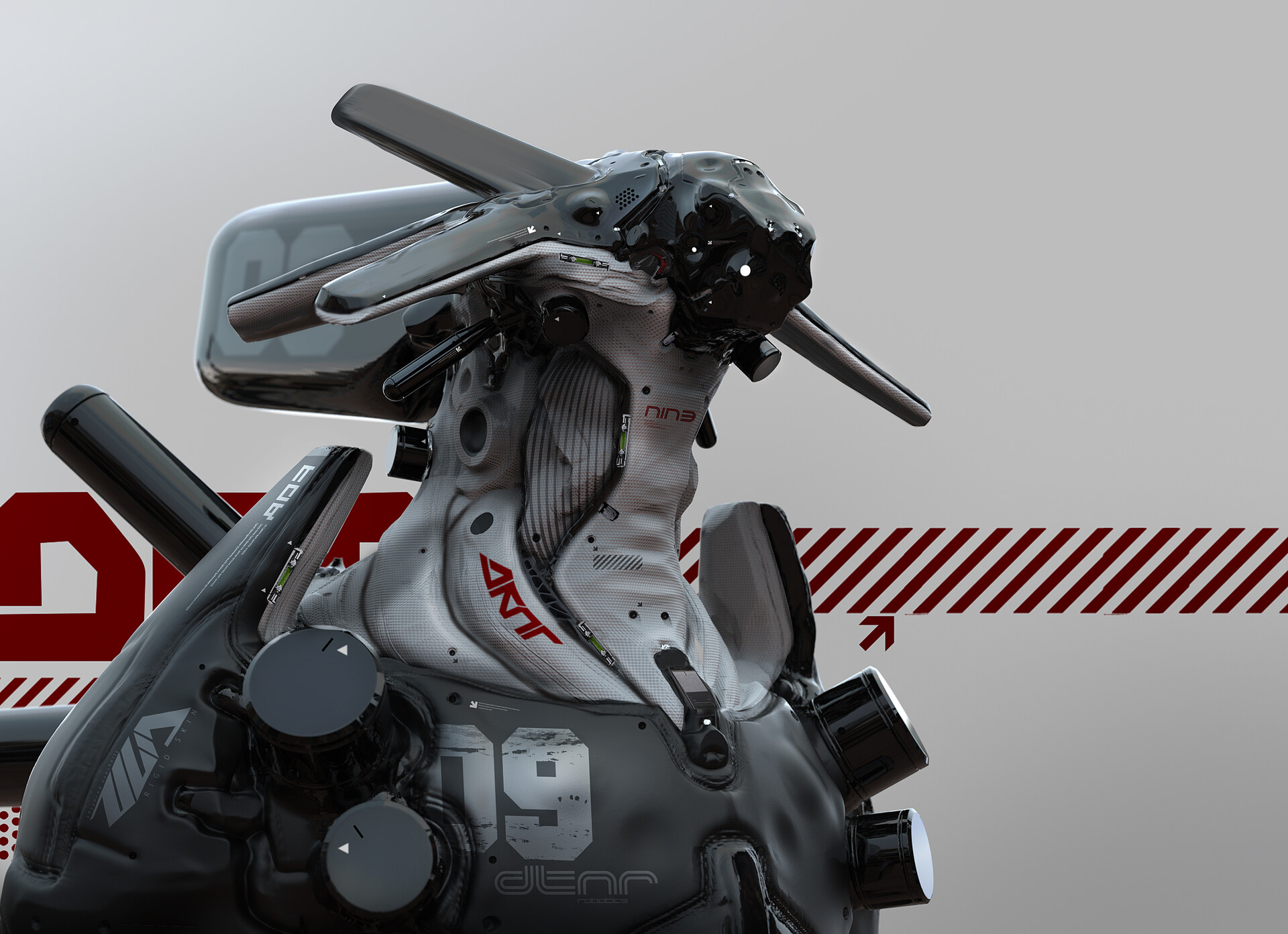 ArtStation - 4NTL3R // SCOUT MECHA BLACK