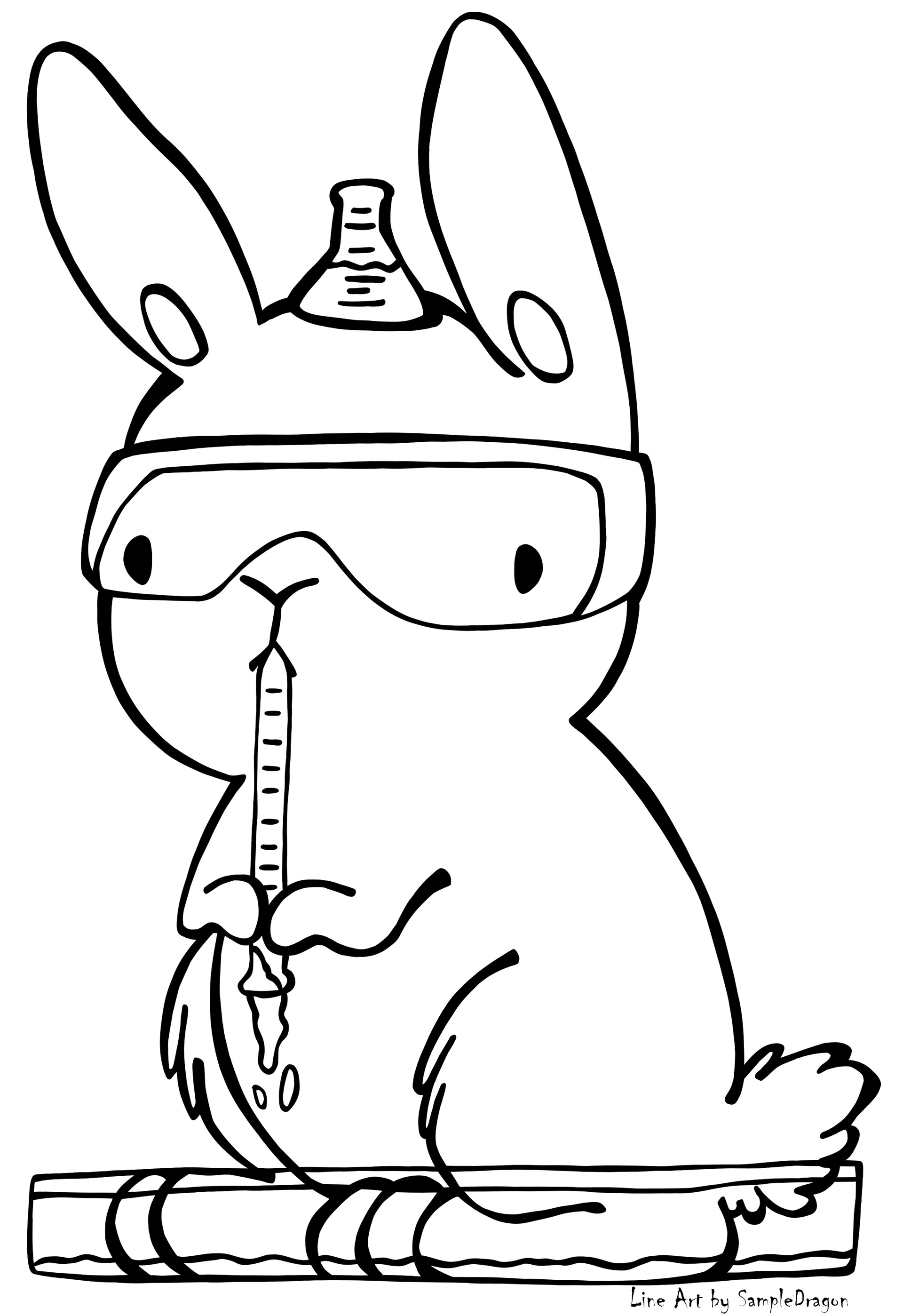 rabbid invasion coloring pages