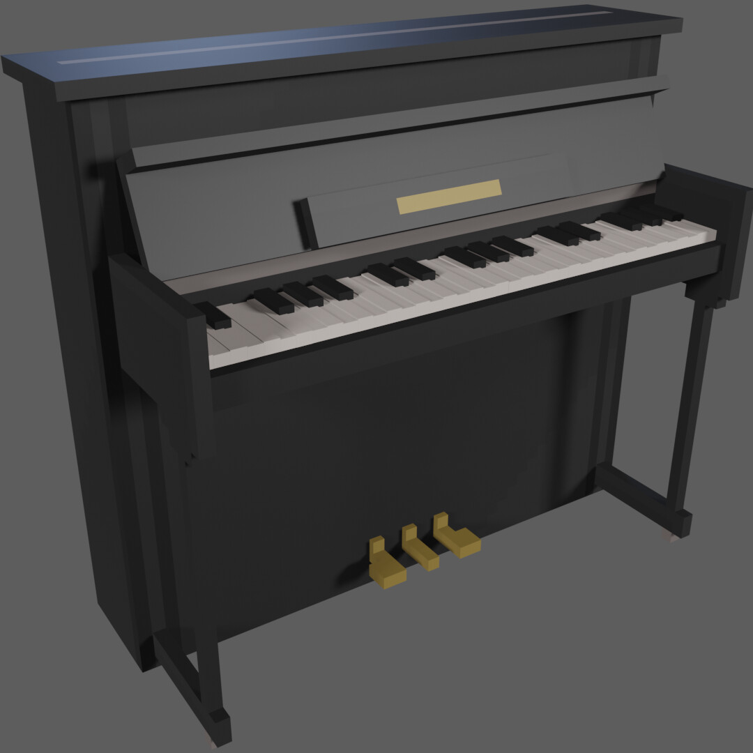 ArtStation - Upright Piano