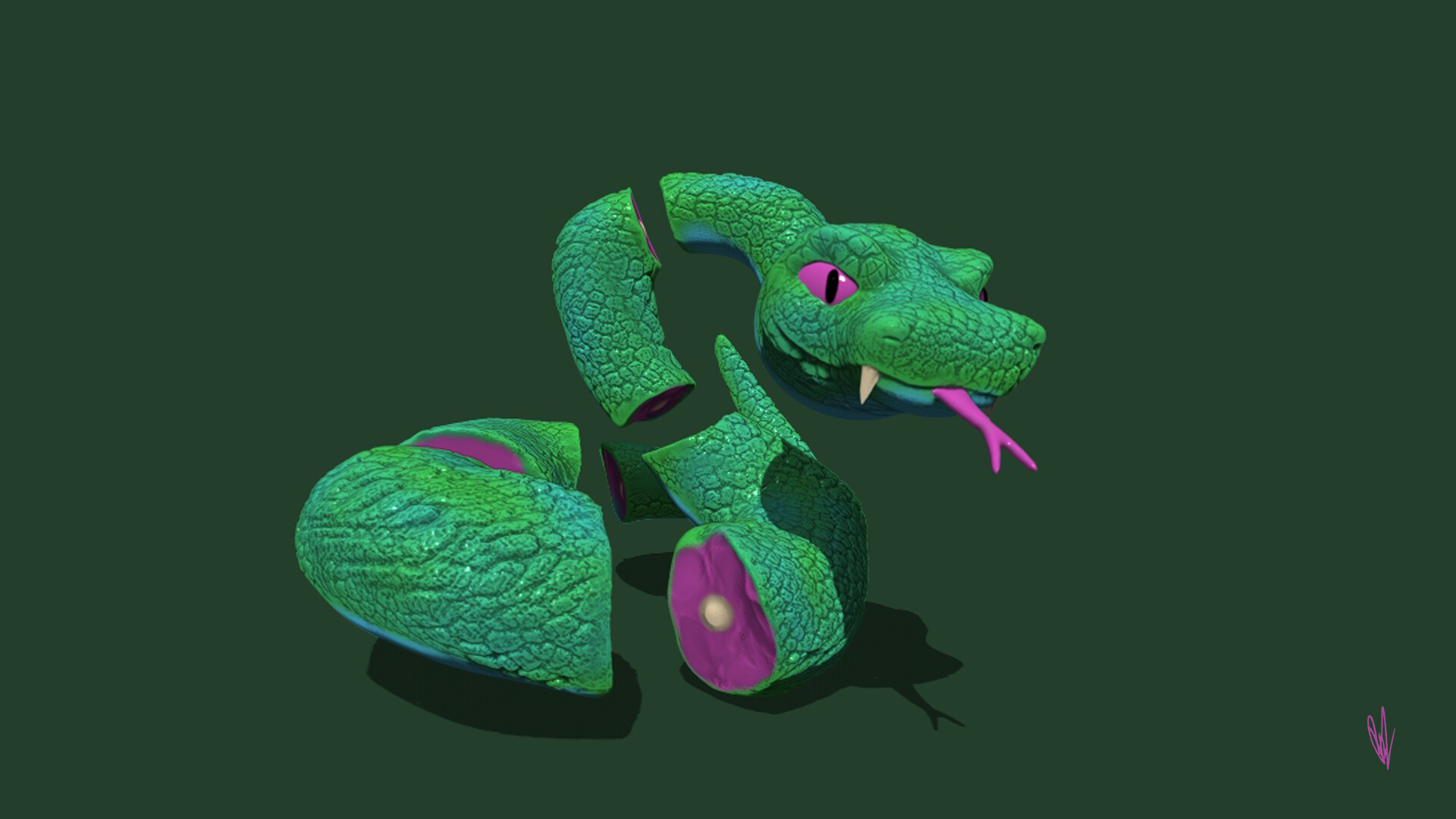ArtStation - Metazoo Joint Snake model