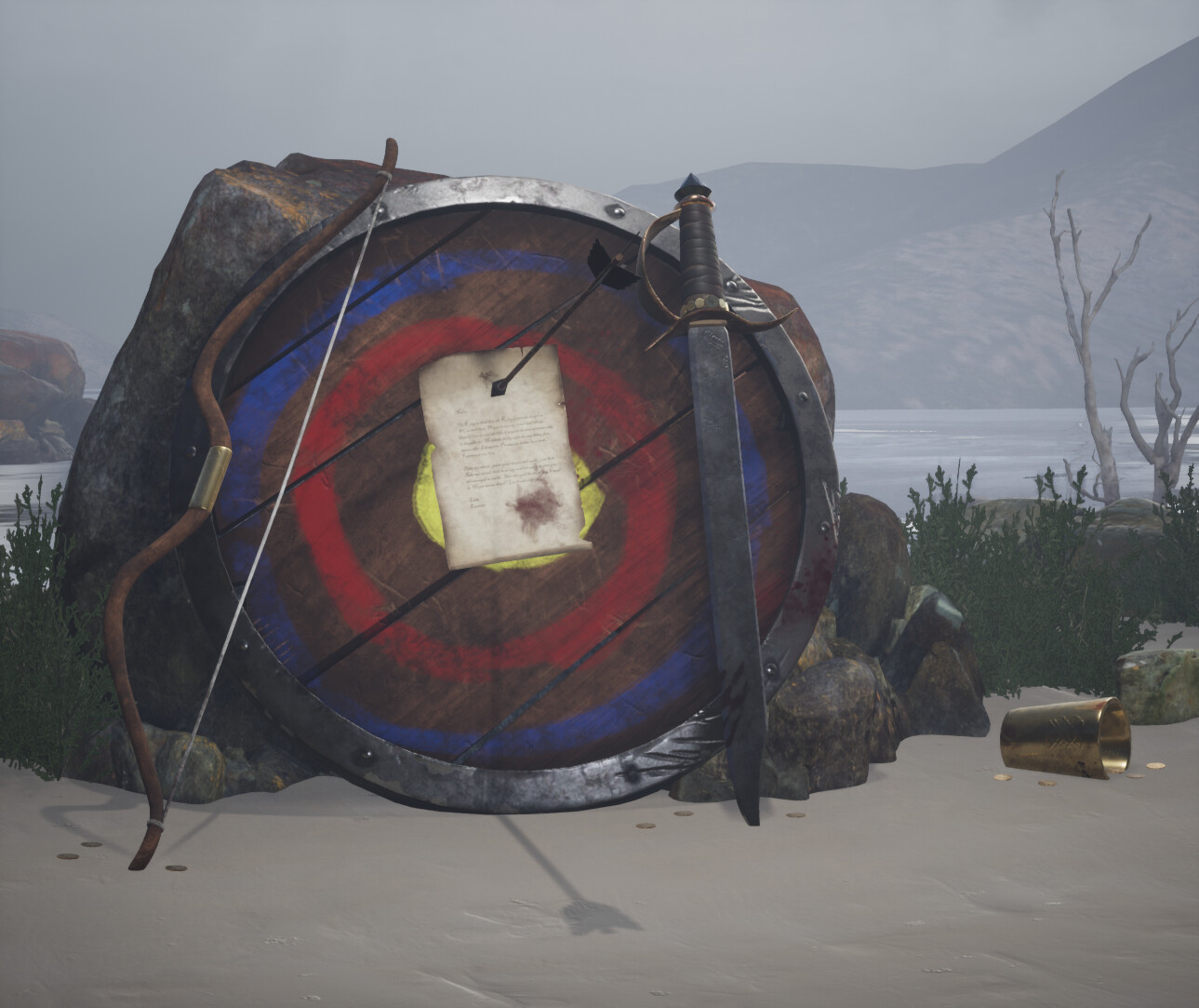 ArtStation - Sword, Shield and Bow