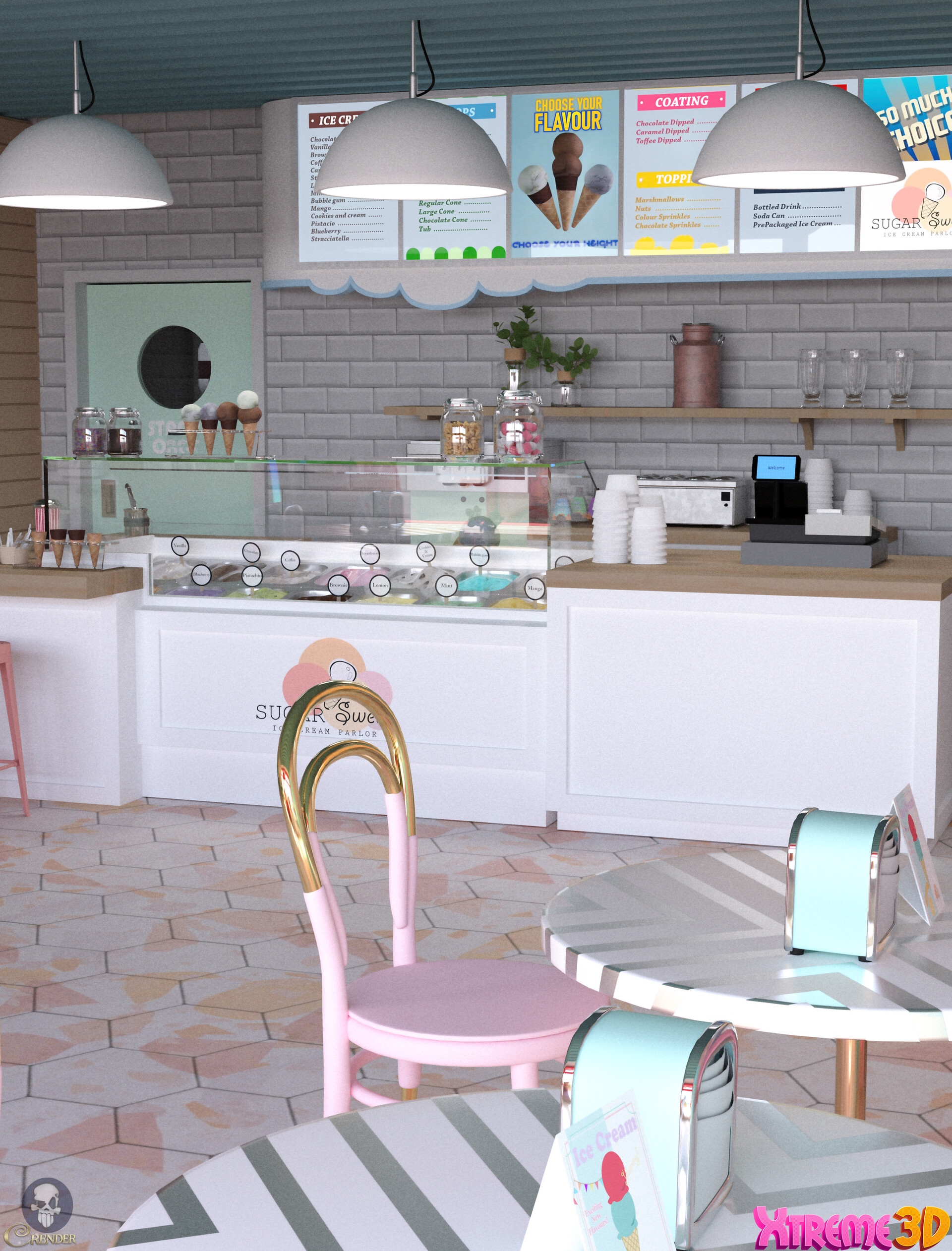ArtStation - Sugar Sweet Parlor by TruForm