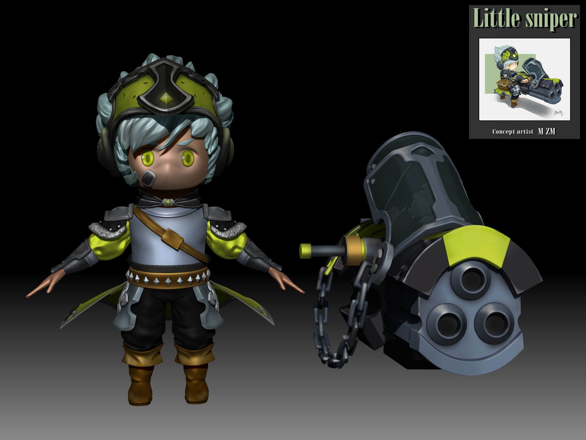 ArtStation - Little sniper