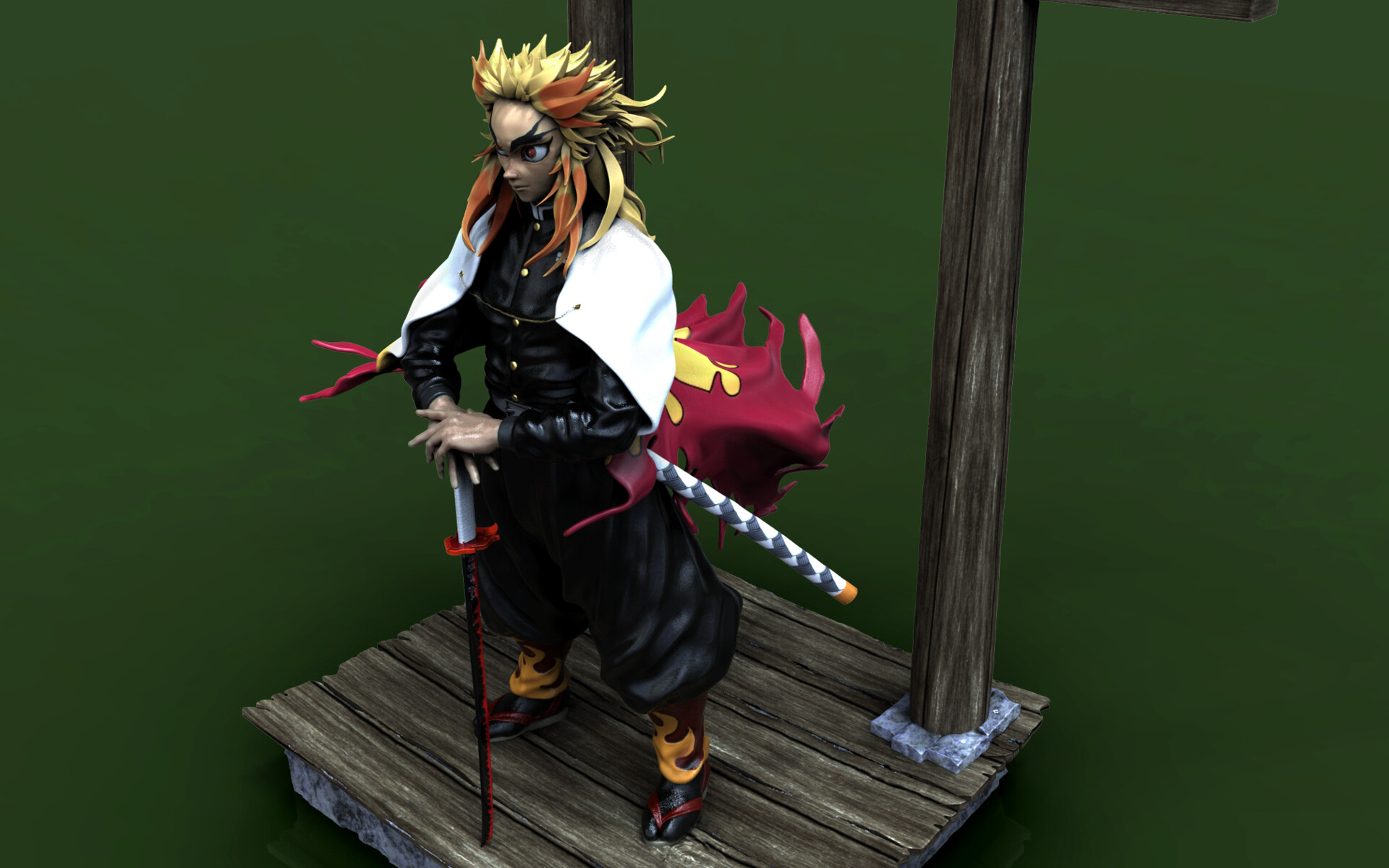 Flame Hashira — Kyojuro Rengoku Fan Art by Jonnathan Nossa — ProUser.Me