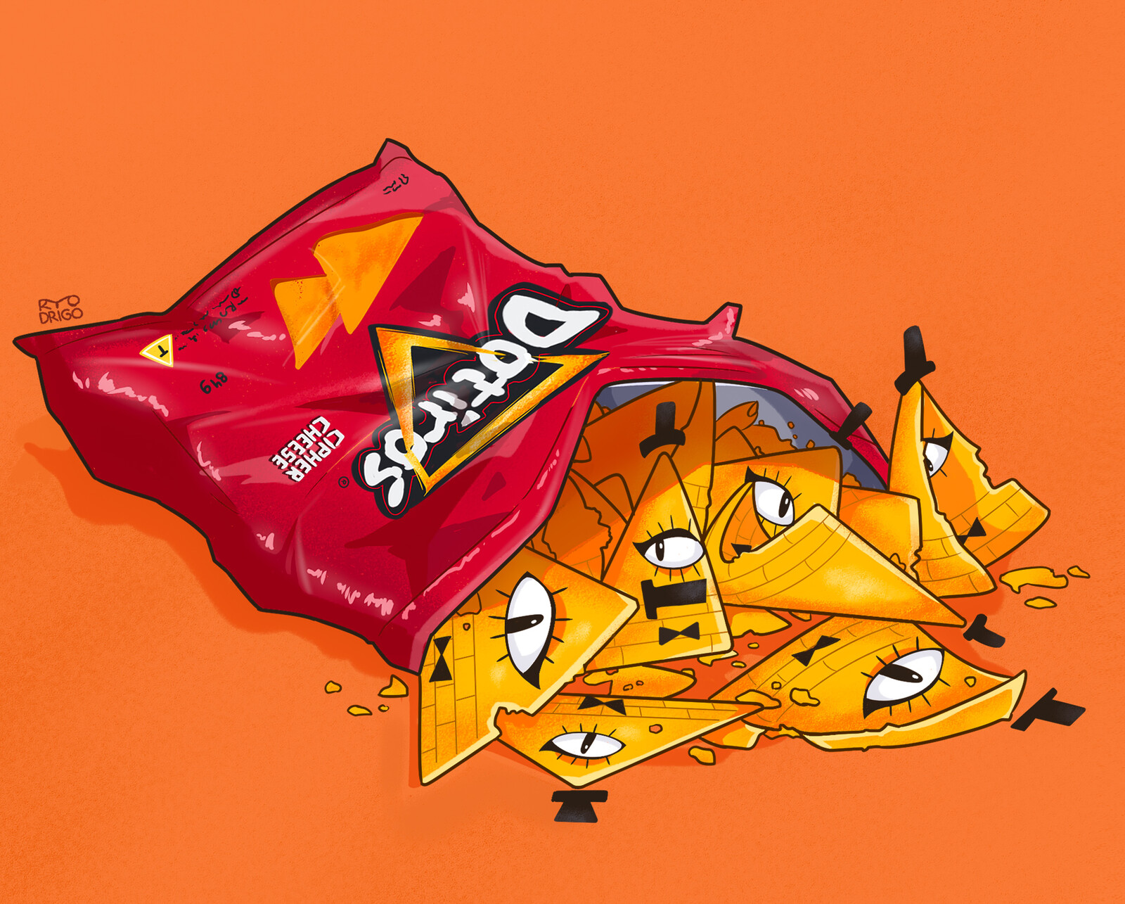 ryodrigo - Bill Cipher Doritos