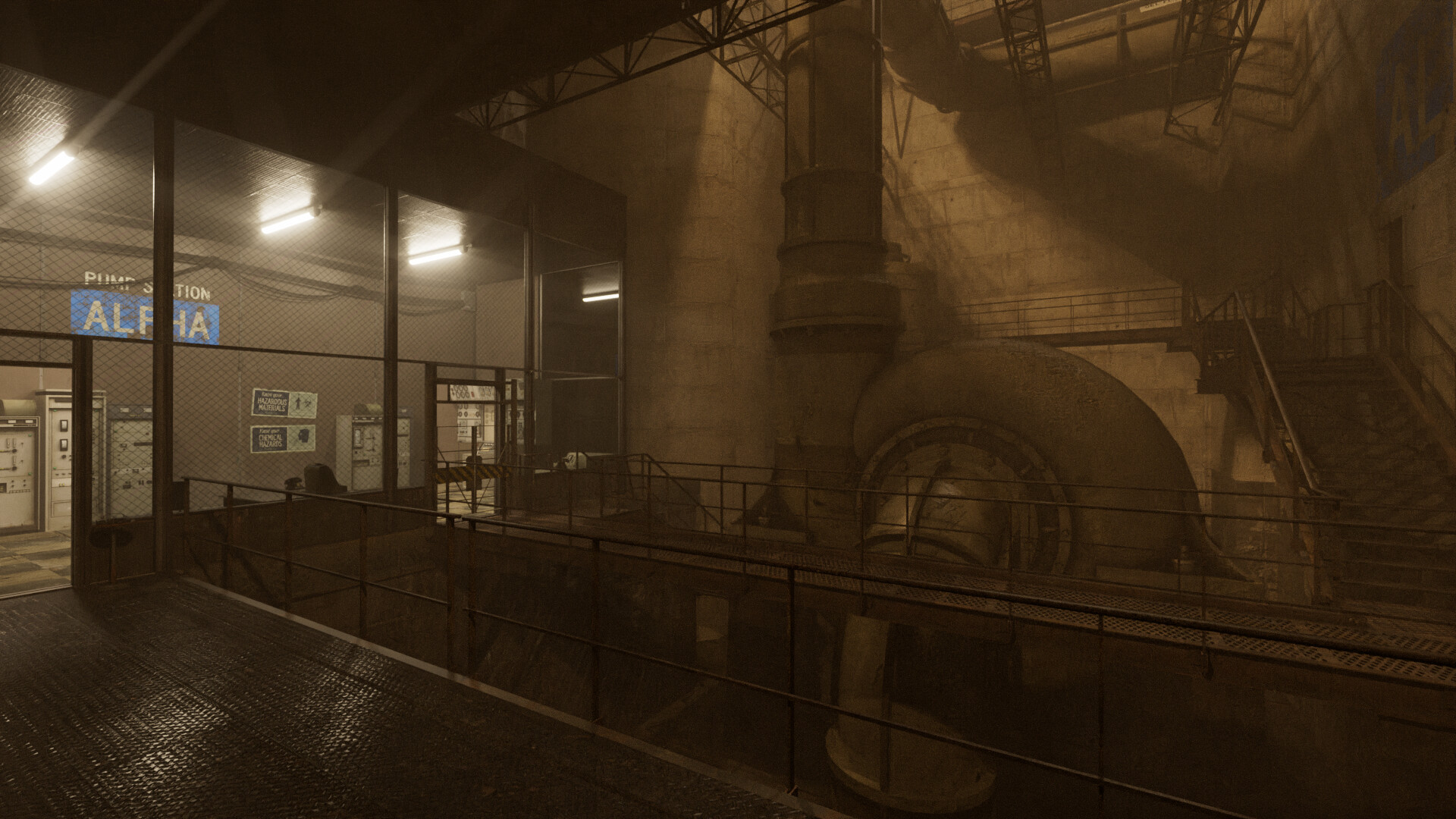 ArtStation - Pump Station Alpha - Portal Re-render Project