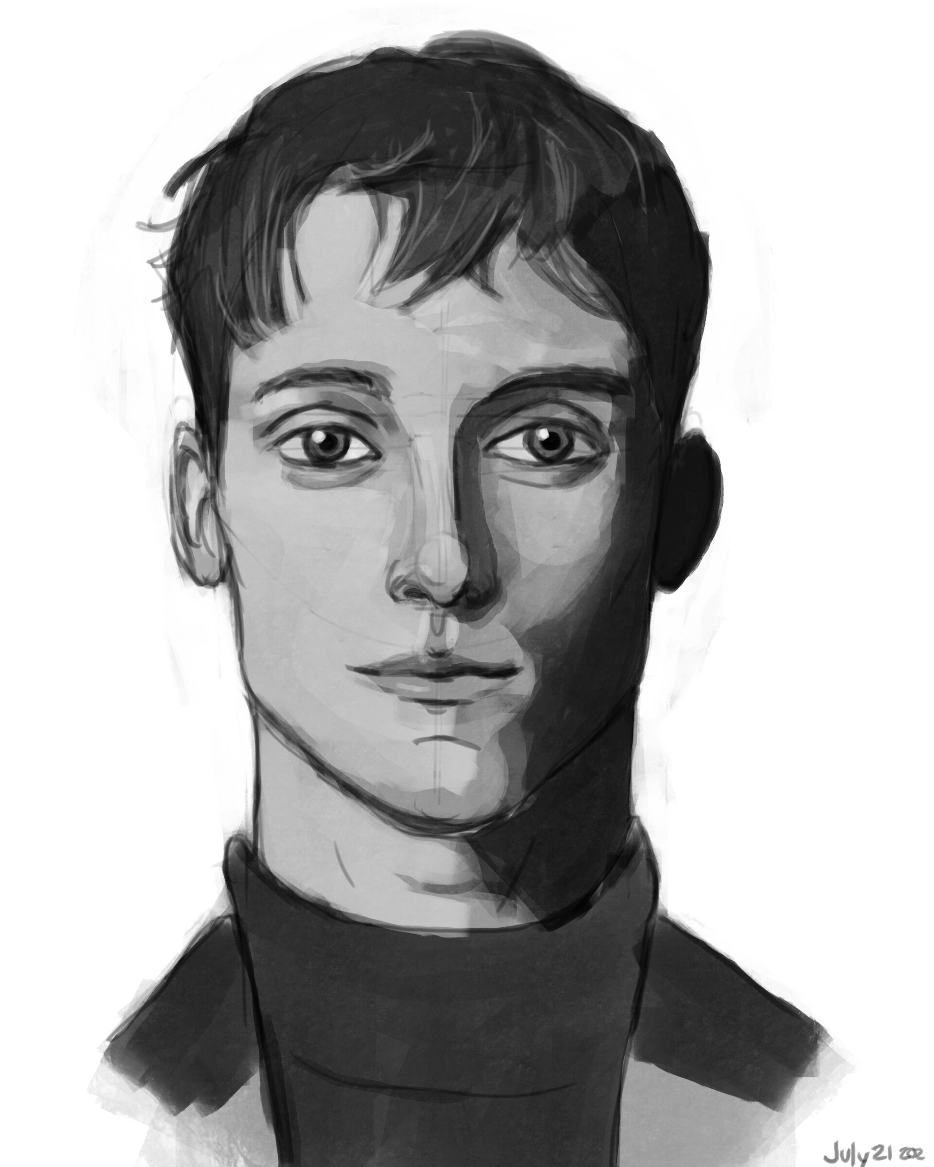 ArtStation - Straight on faces scare me