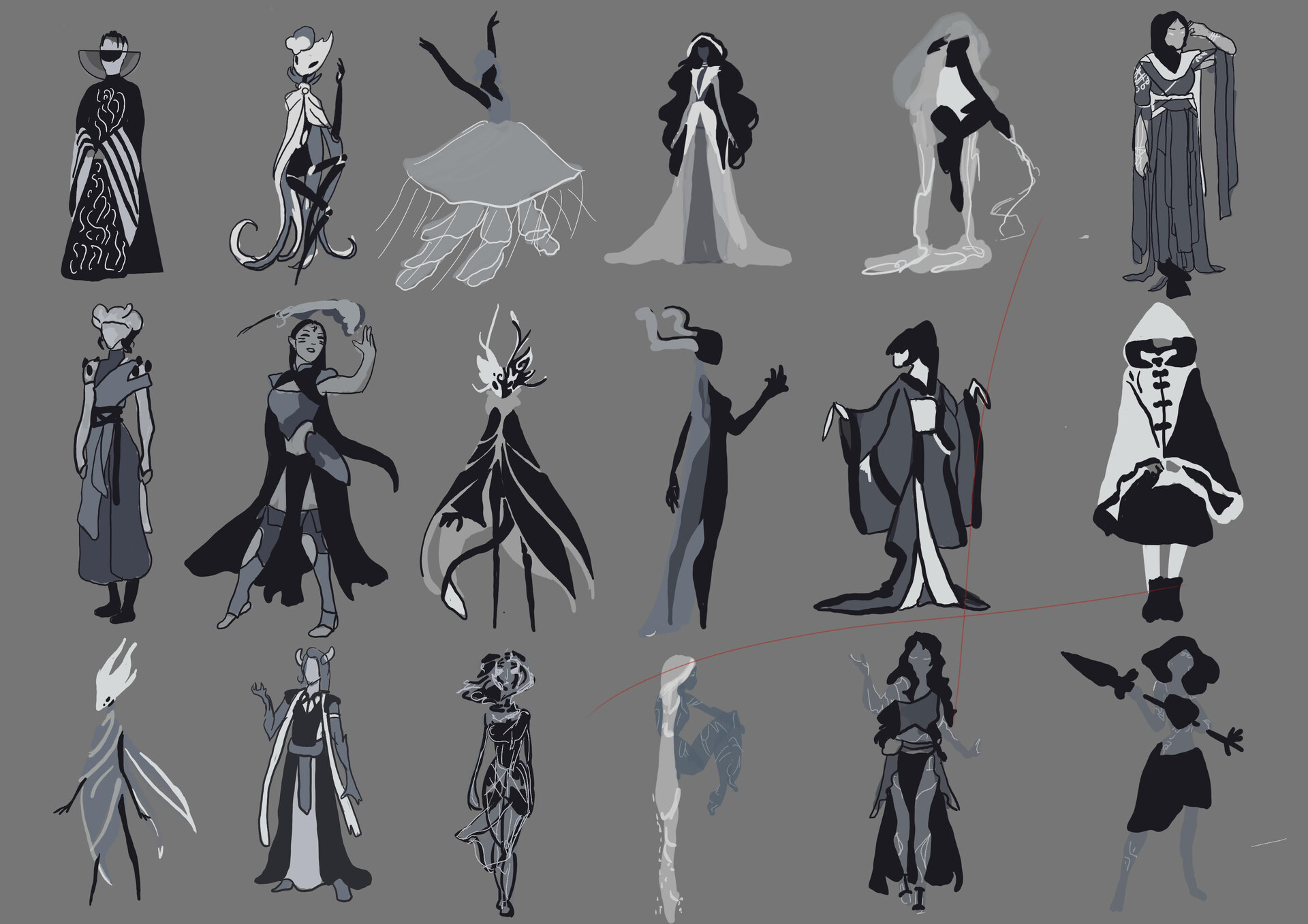 ArtStation - Character Thumbnail Sketches