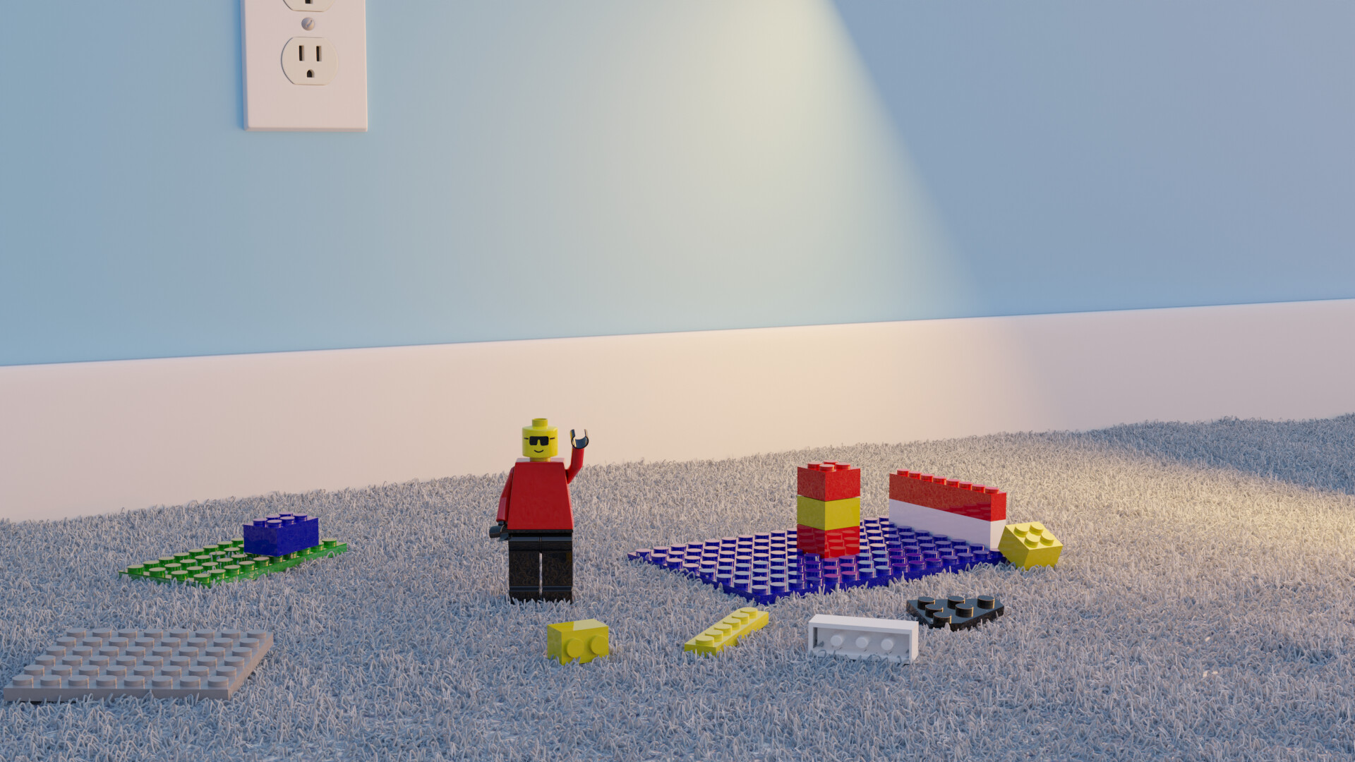 ArtStation - Lego Man says Hi