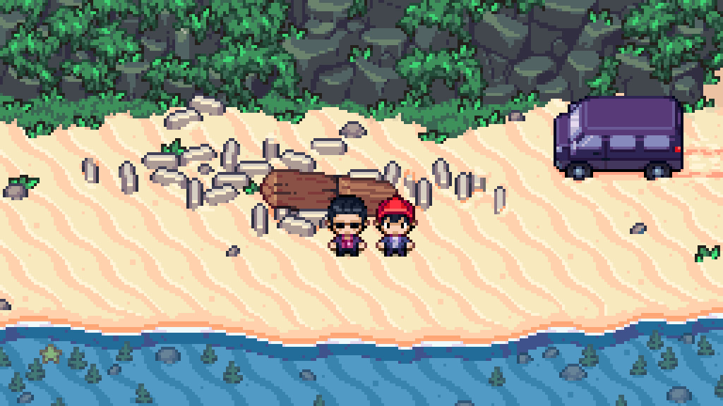 ArtStation - Hana-Bi in a pokemon pixel art style.