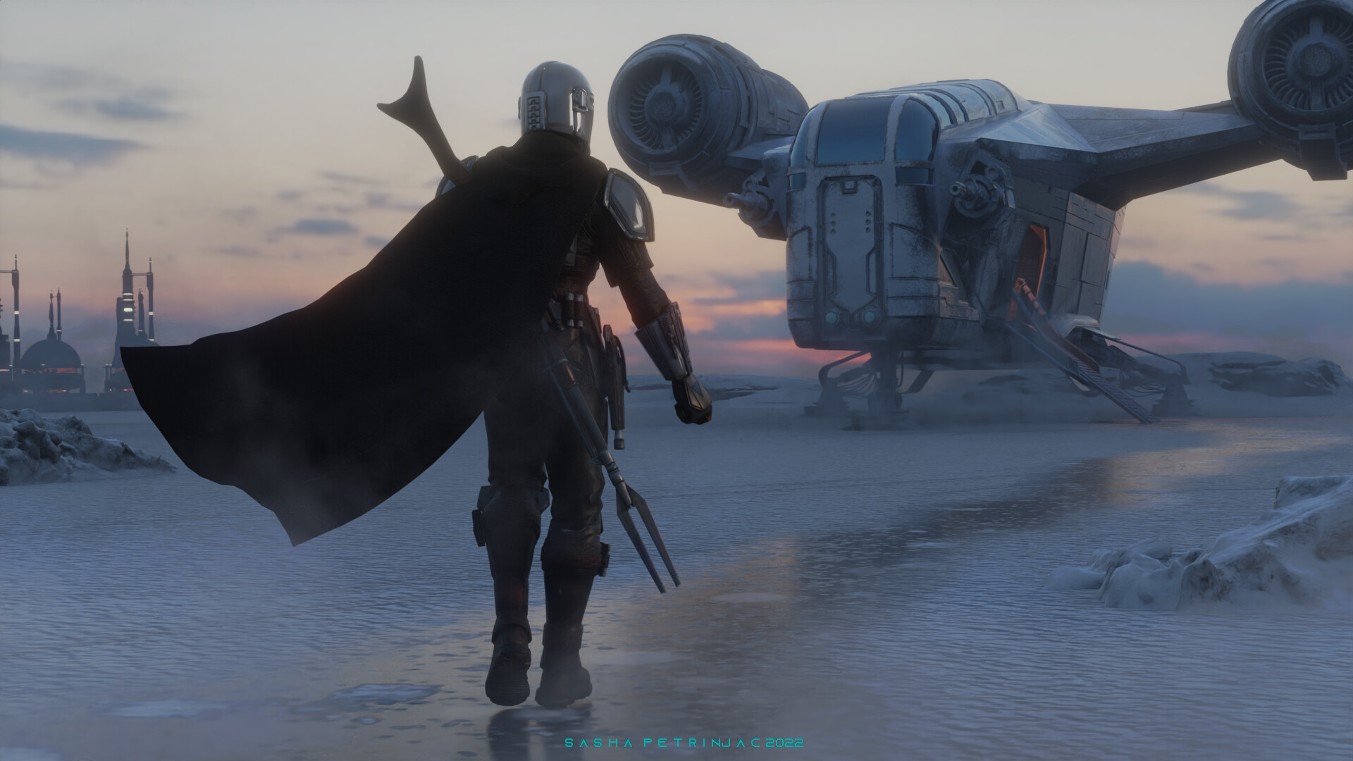 ArtStation - Mandalorian FanArt ...done in Blender 3.00 (cycles render)