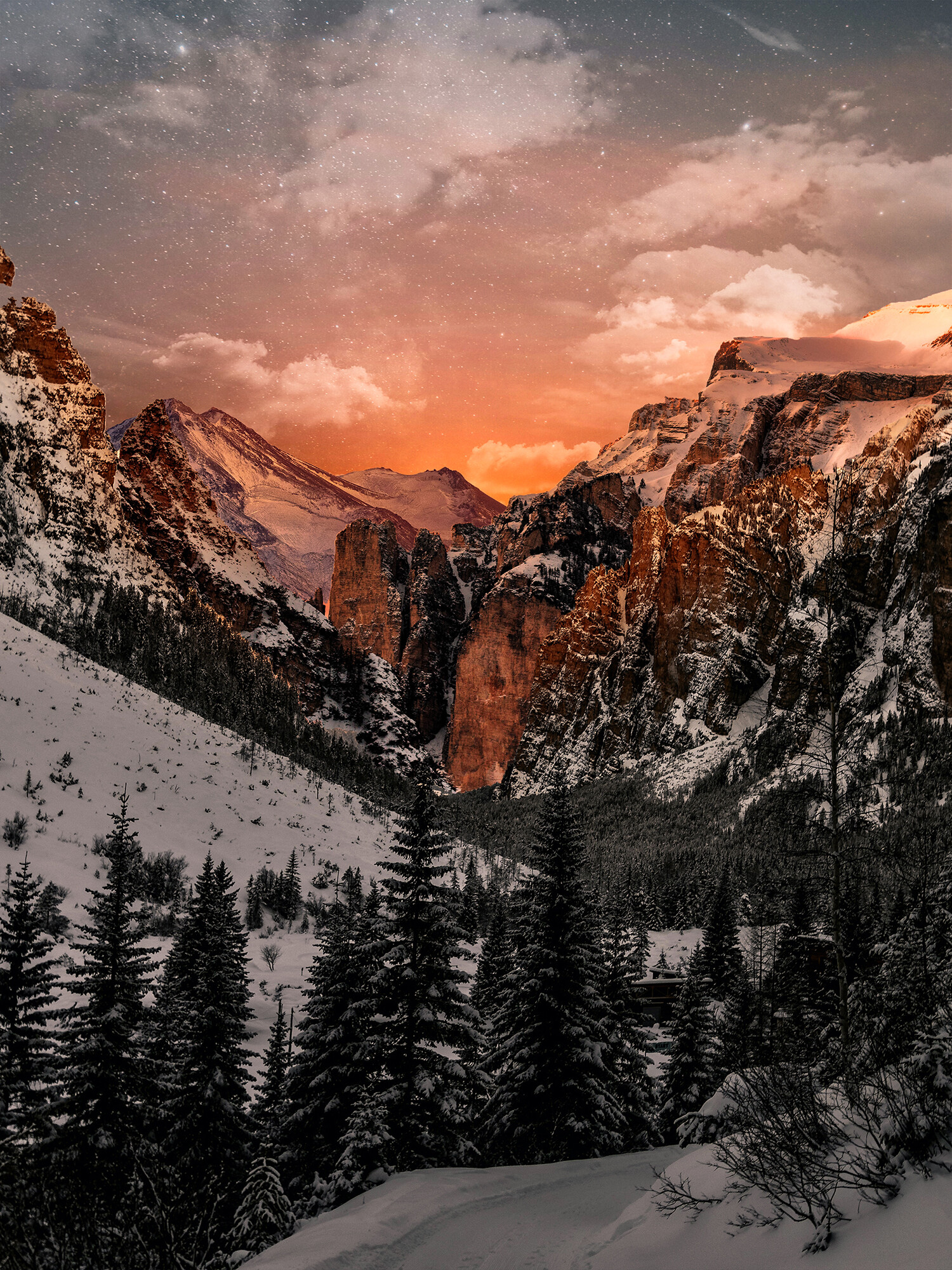 ArtStation - Snowy Mountains